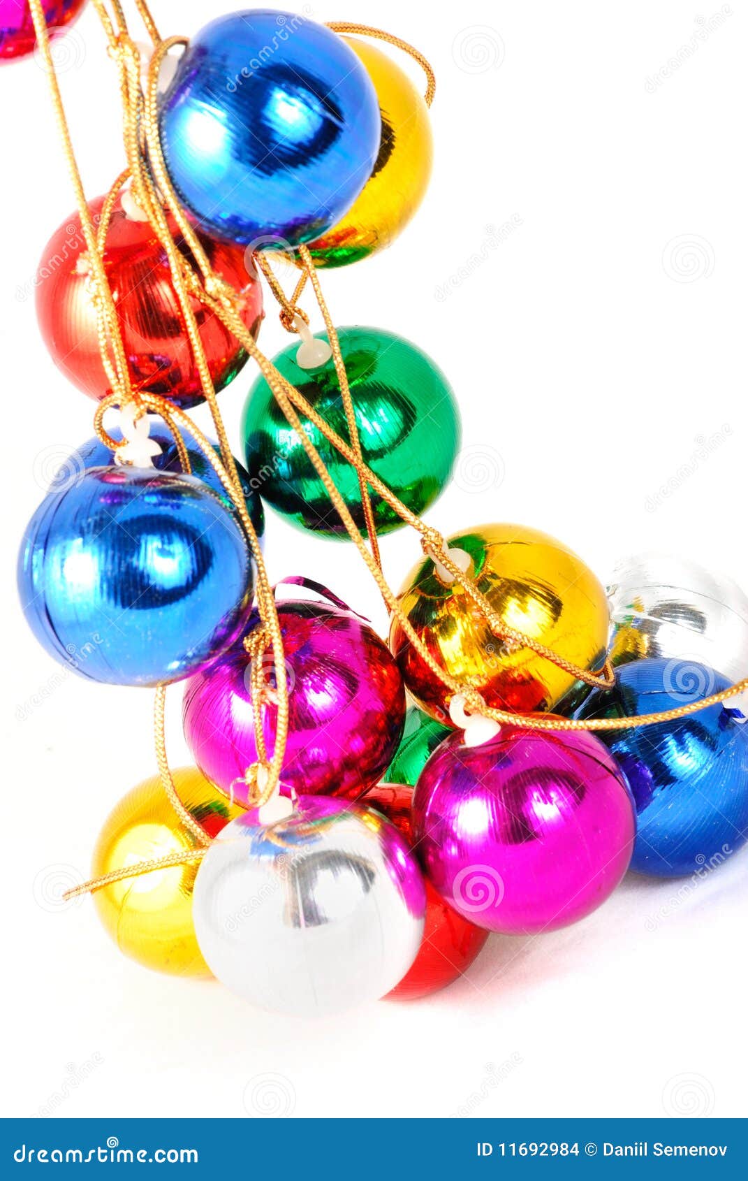 Colour garland 6 stock photo. Image of metallic, object - 11692984