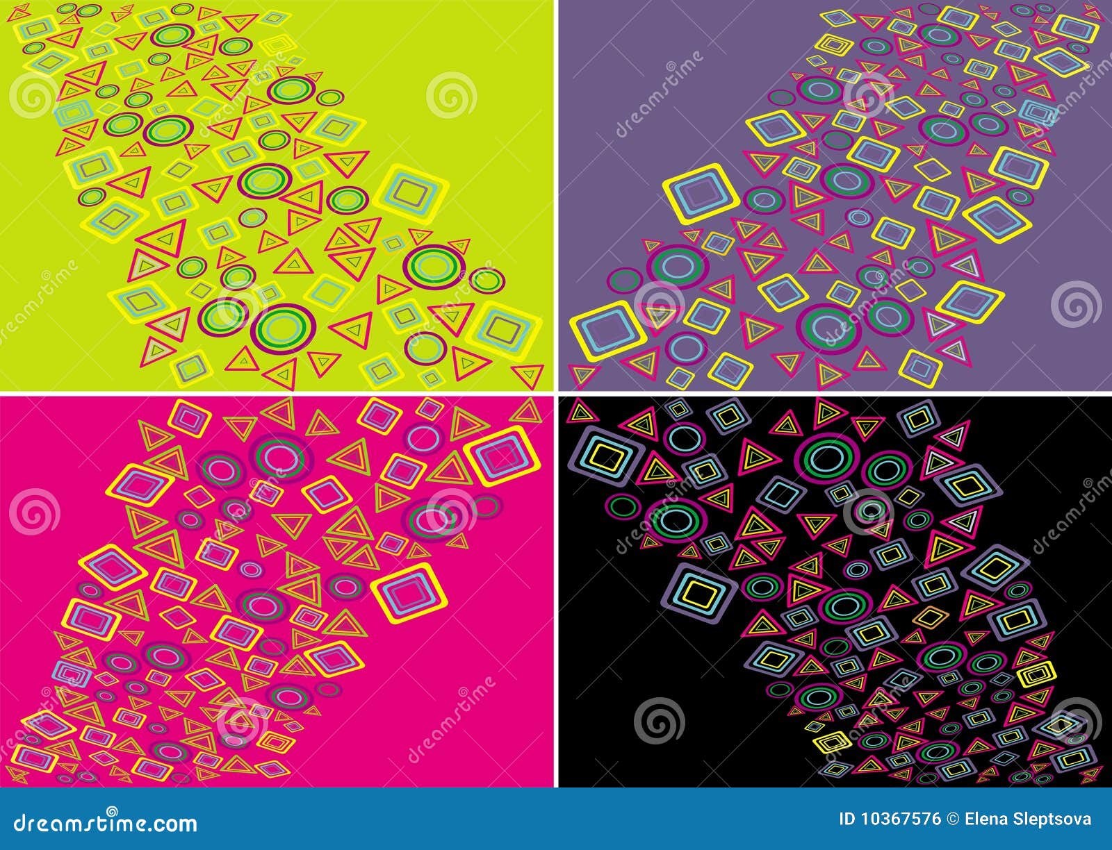 Colour geometry stock vector. Illustration of beauty - 10367576