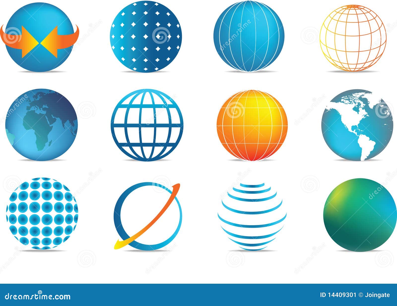 Colour globe icons stock illustration. Illustration of graphic - 14409301