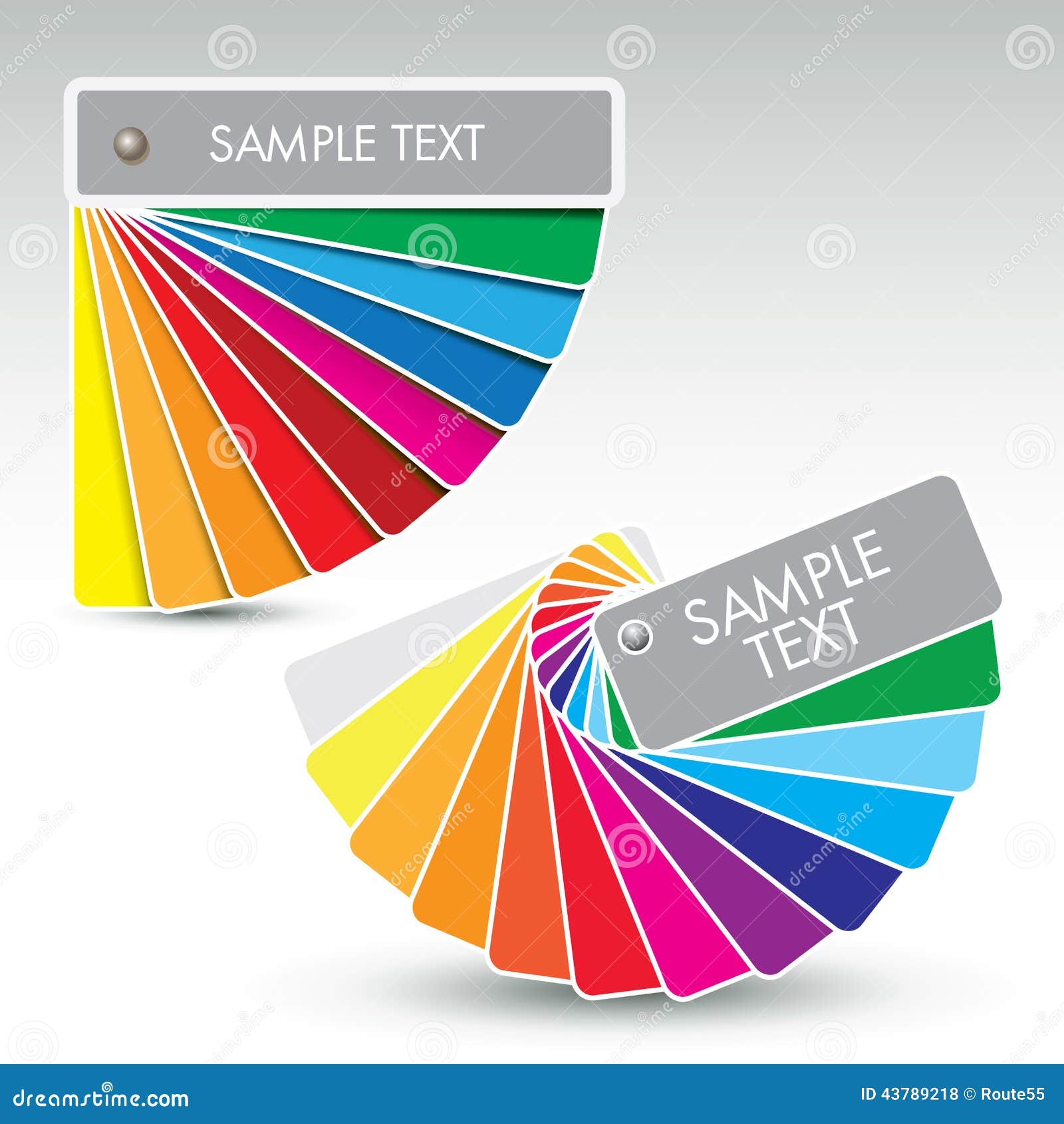 Colour guide stock vector. Illustration of press, pattern - 43789218