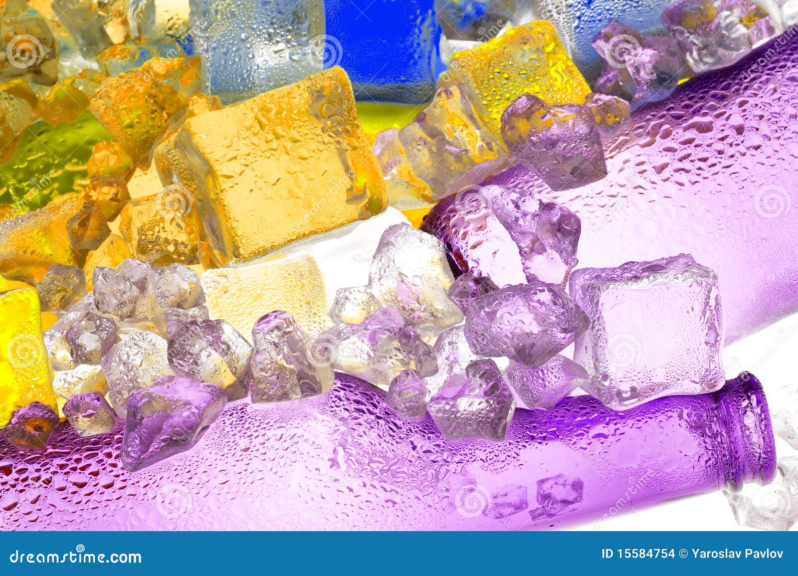Colour ice stock photo. Image of glisten, cold, bottle - 15584754