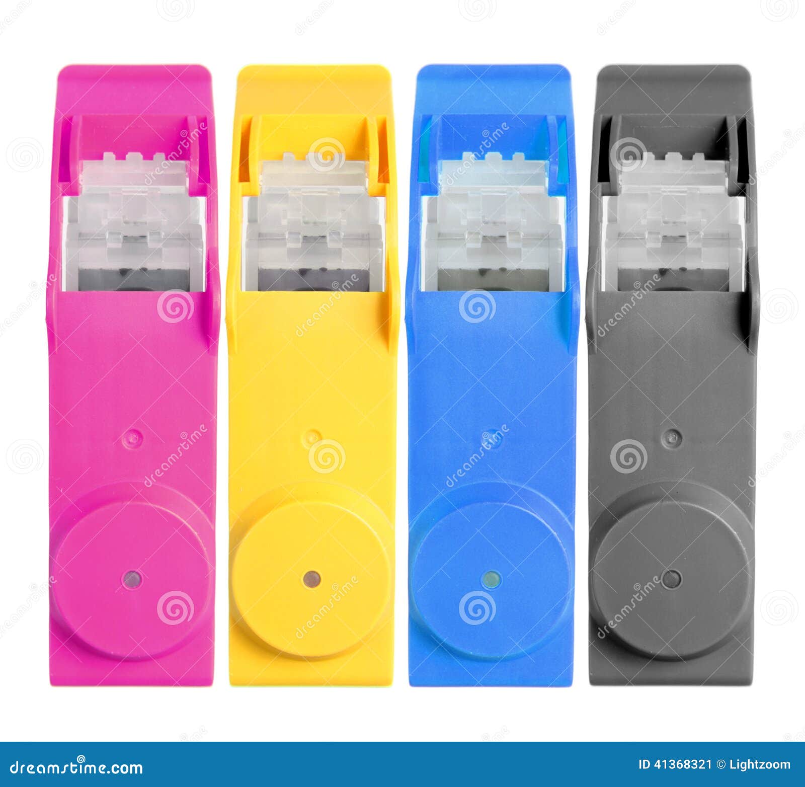 Colour Ink Cartridges stock image. Image of toners, studio - 41368321
