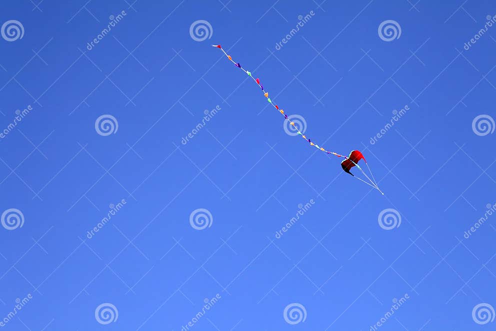 Colour kite in blue sky stock image. Image of recreation - 12693119