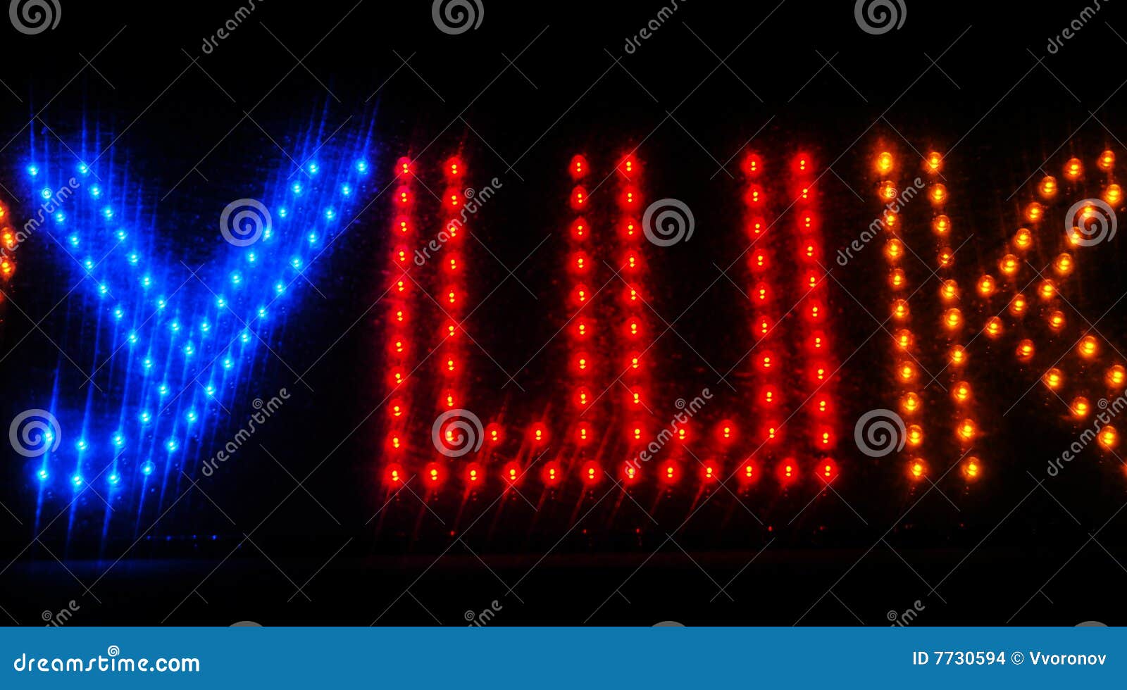 Colour LED Lights stock photo. Image of russian, illumination - 7730594