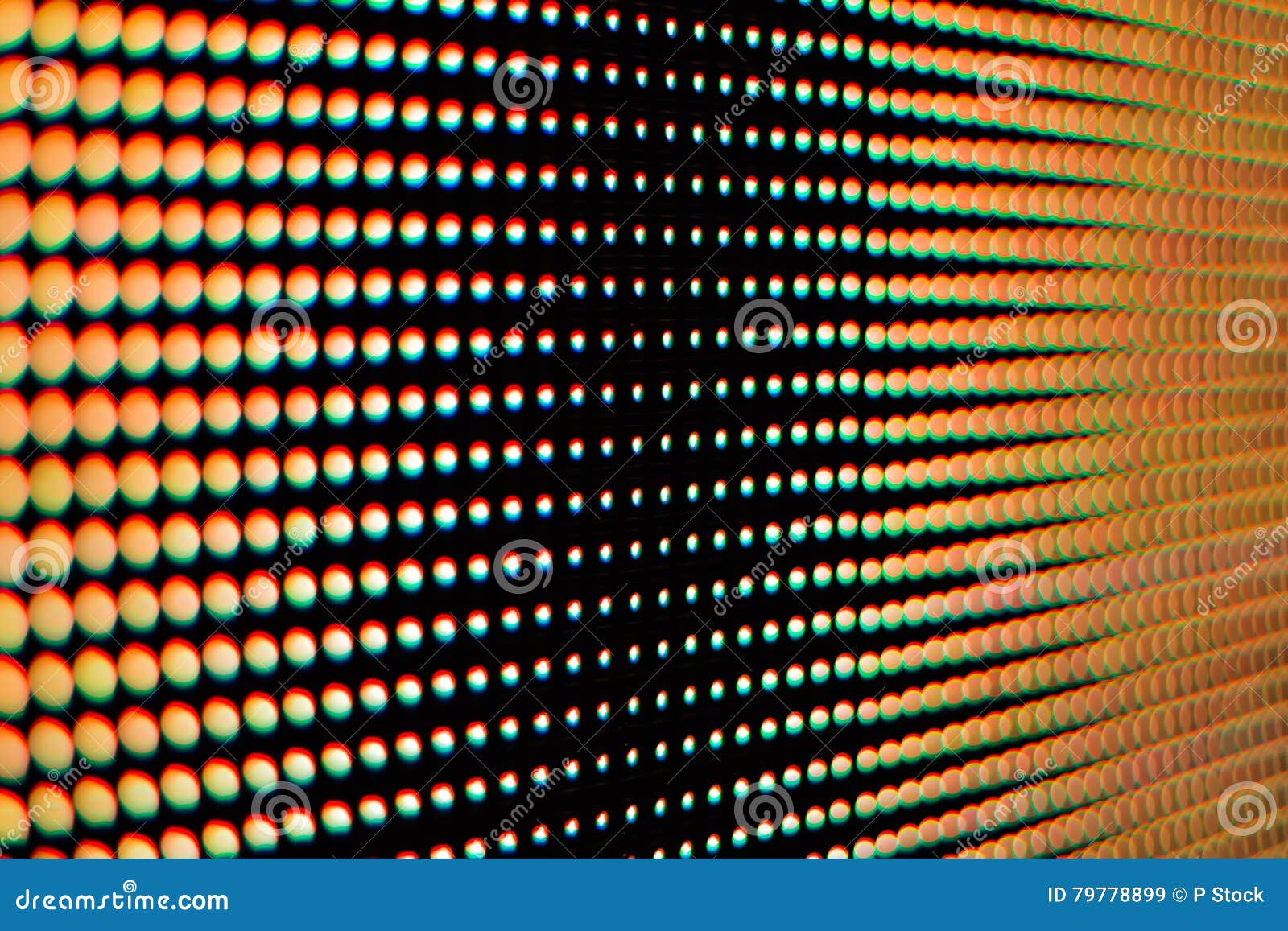 Colour of the Light from the Led Screen. Stock Image - Image of ...