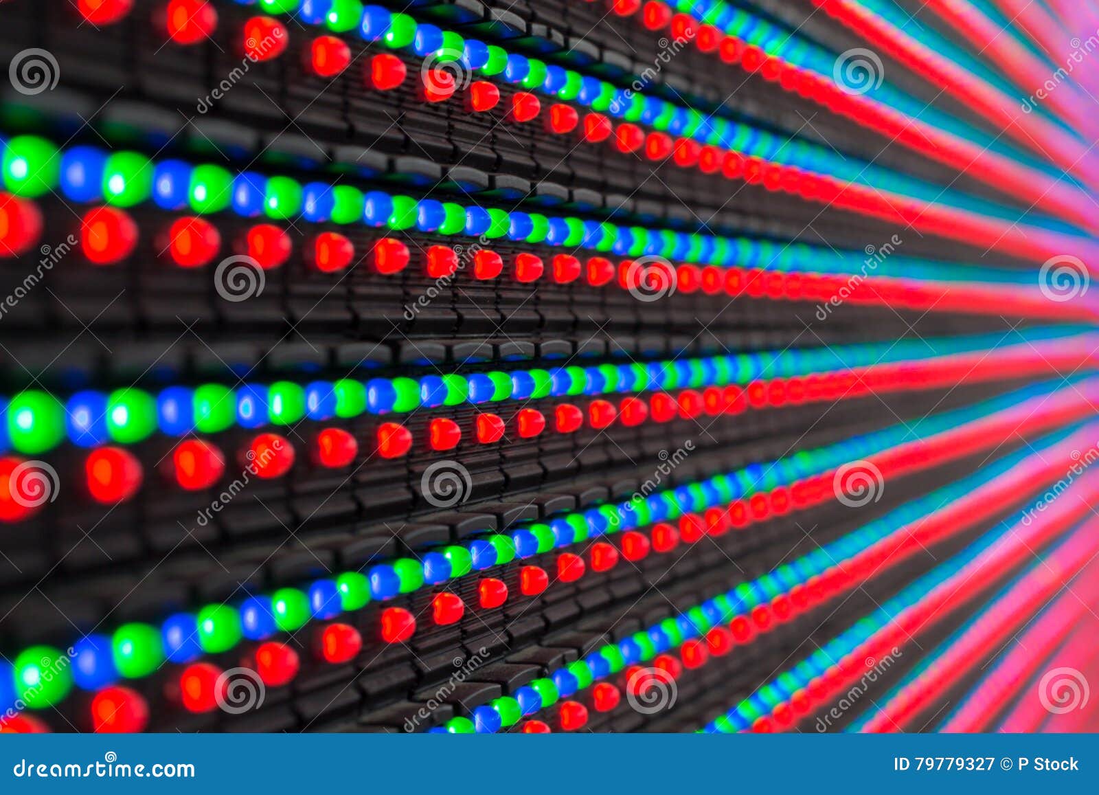 Colour of the Light from the Led Screen. Stock Image - Image of ...
