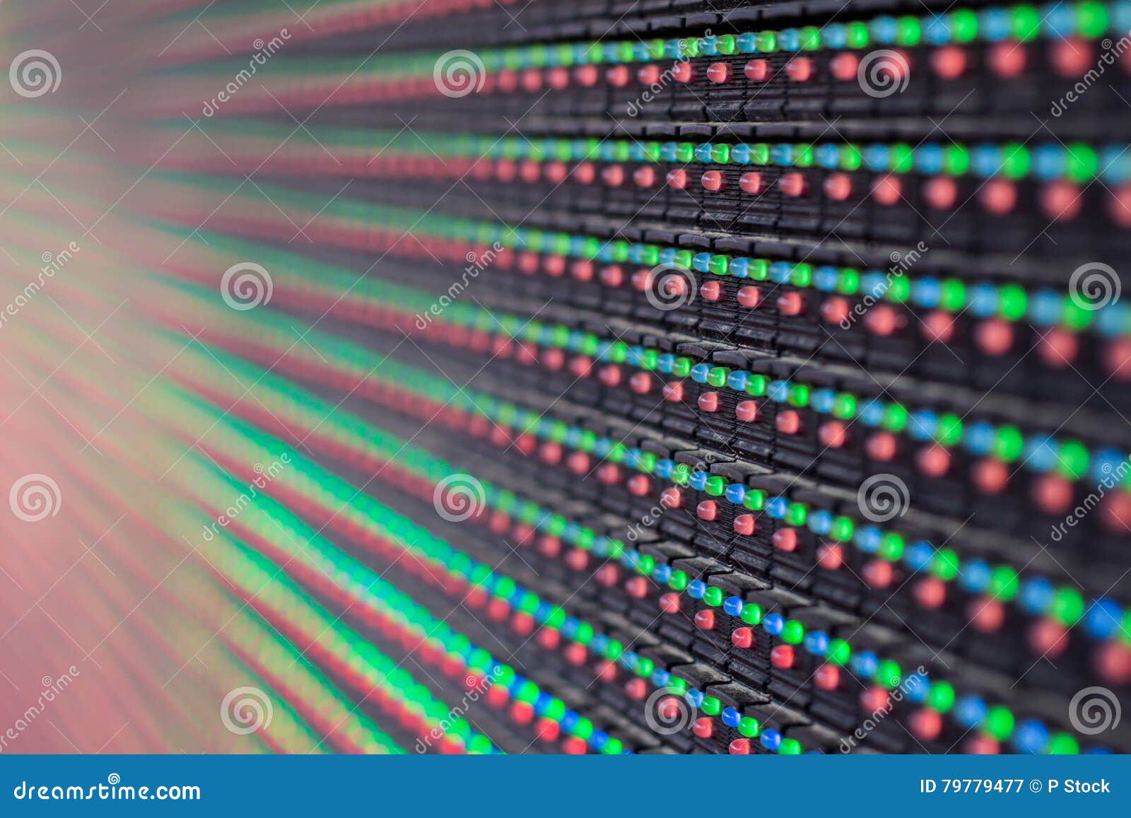 Colour of the Light from the Led Screen. Stock Image - Image of ...