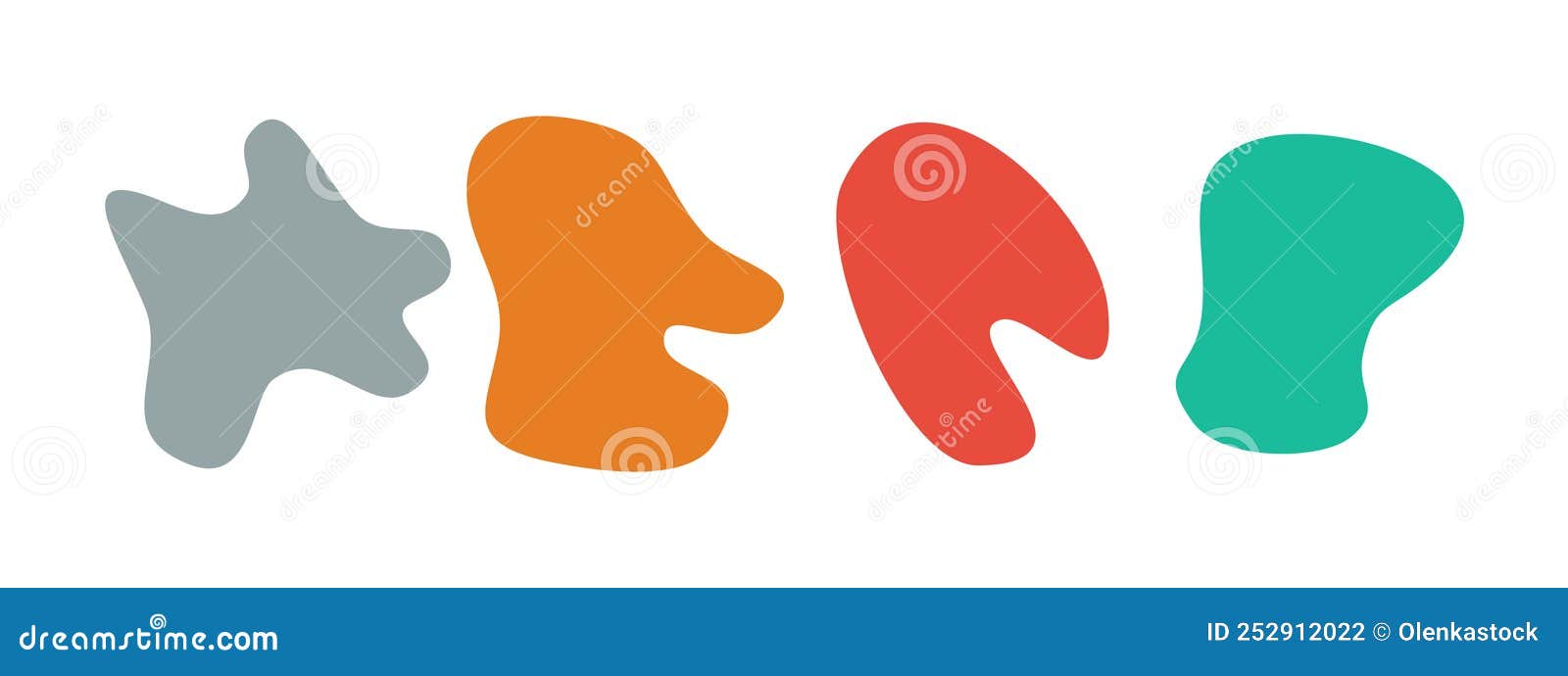 Colour Liquid Blob Shapes Vector Illustration | CartoonDealer.com ...