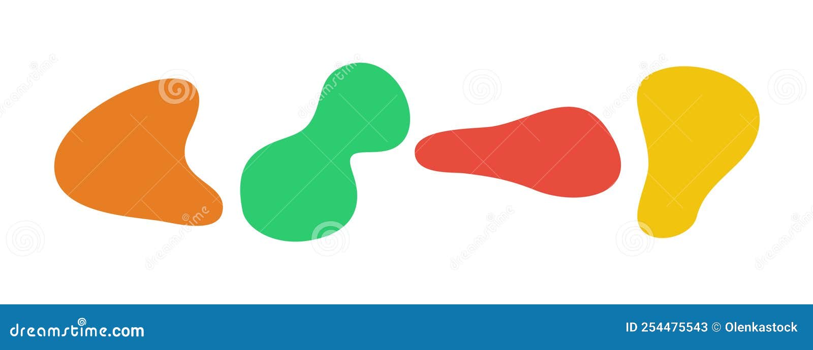 Red Liquid Blob With Lines And Circle. Vector Illustration ...