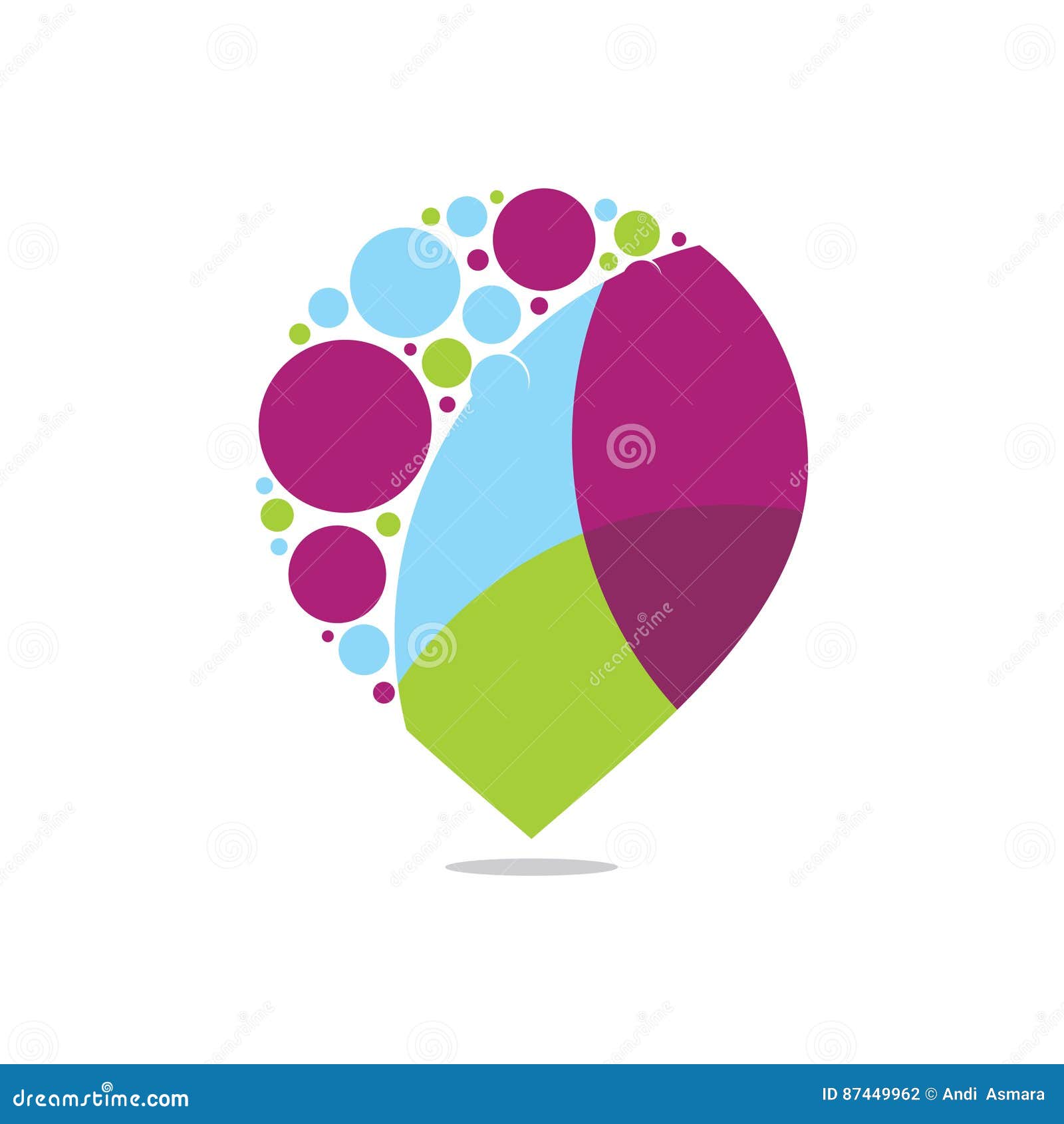 Colour Map stock vector. Illustration of youthful, colors - 87449962