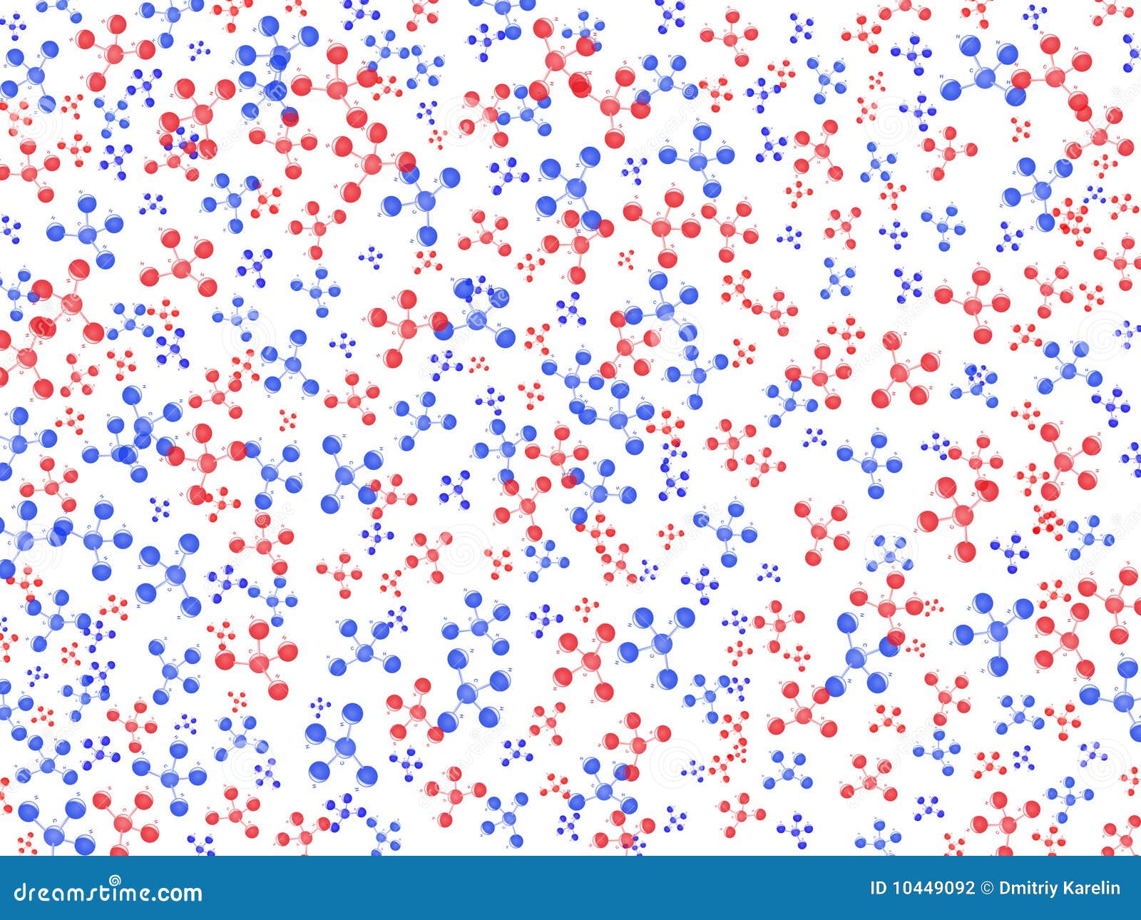 Colour molecules and atoms stock illustration. Illustration of fence ...