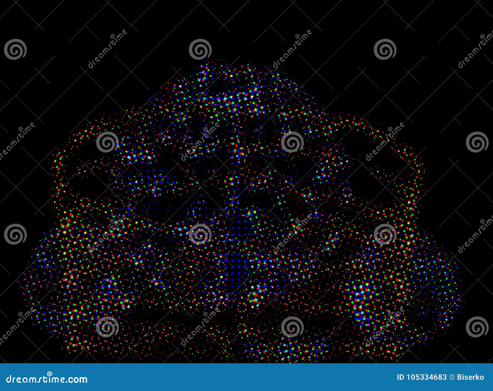 Colour offset dots stock illustration. Illustration of style - 105334683