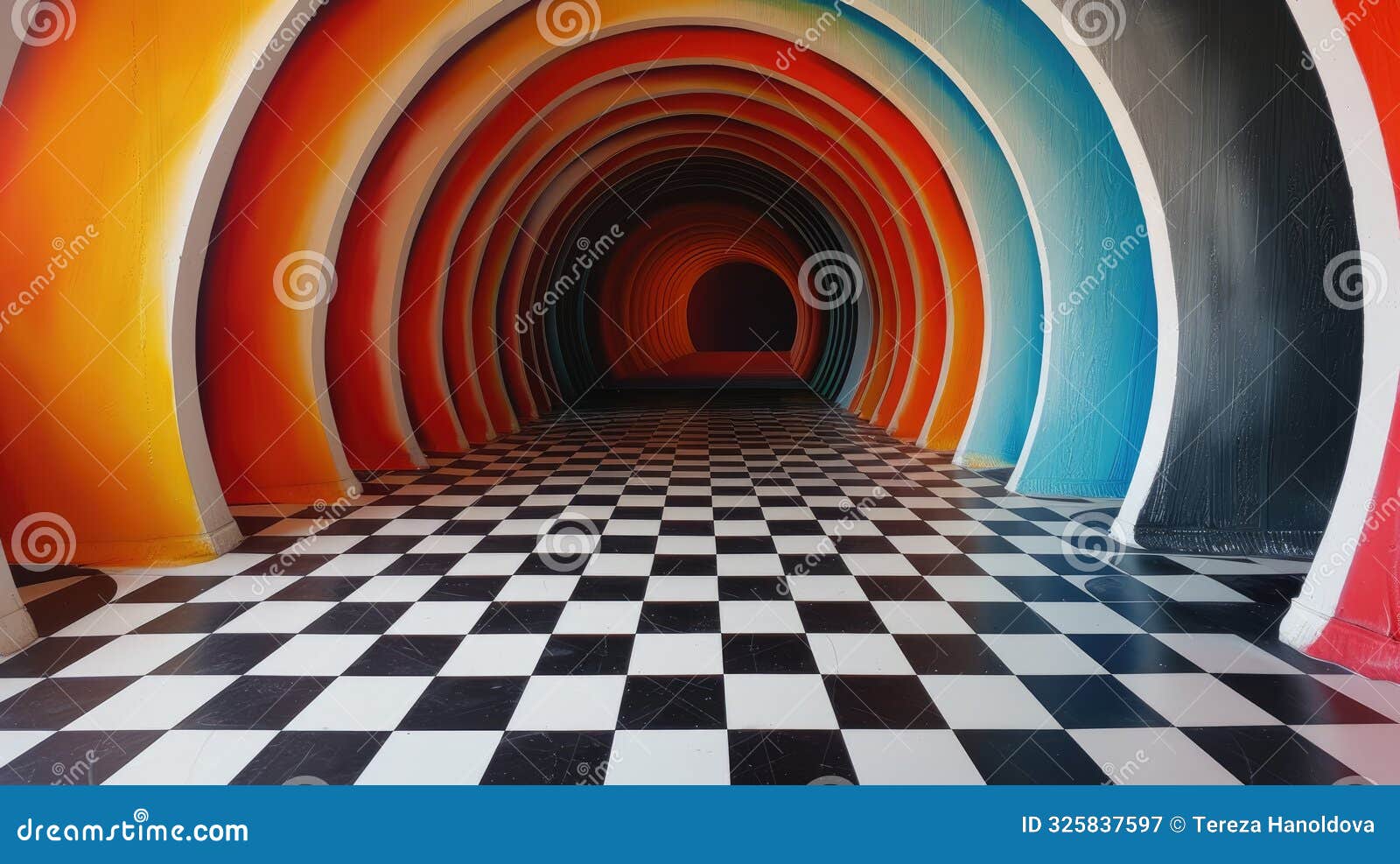 Colour optical illusion stock illustration. Illustration of psychedelic ...