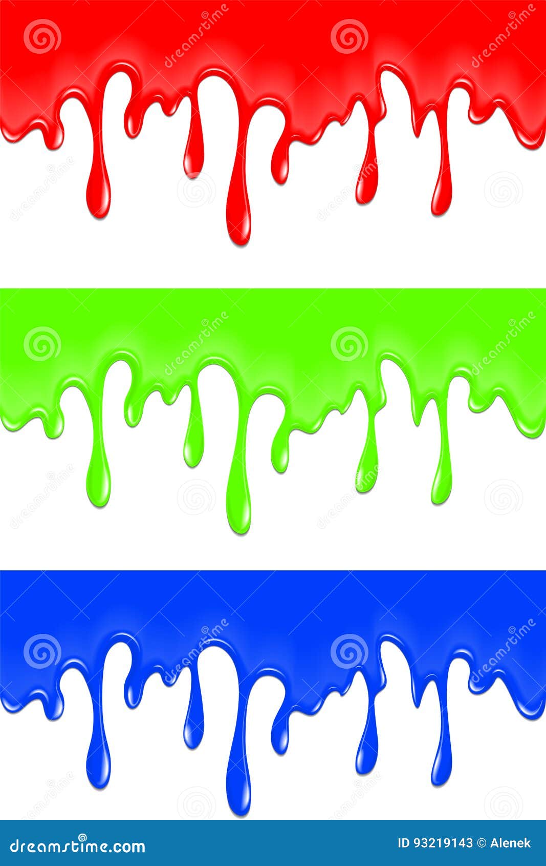 Colour Paint Smudges, Drops for Creativity Stock Vector - Illustration ...