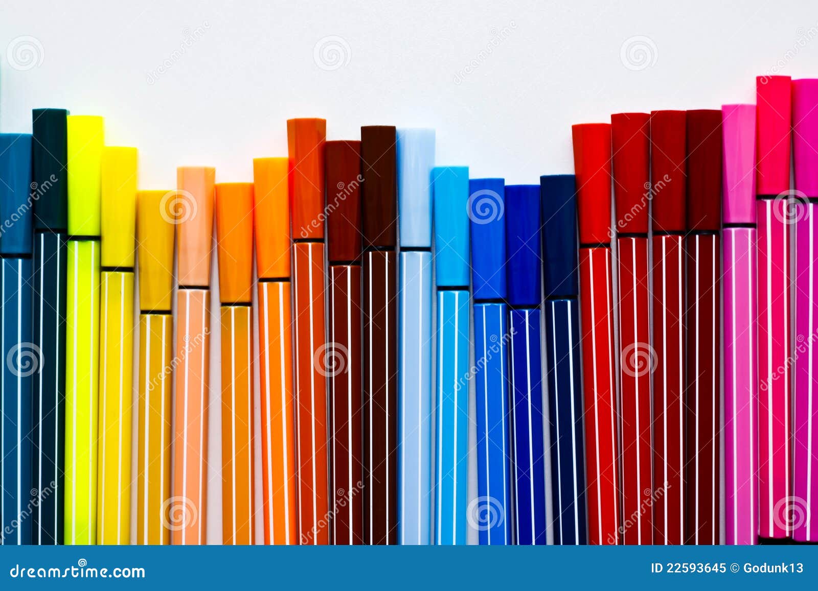 Colour Pen stock image. Image of multicolored, education - 22593645