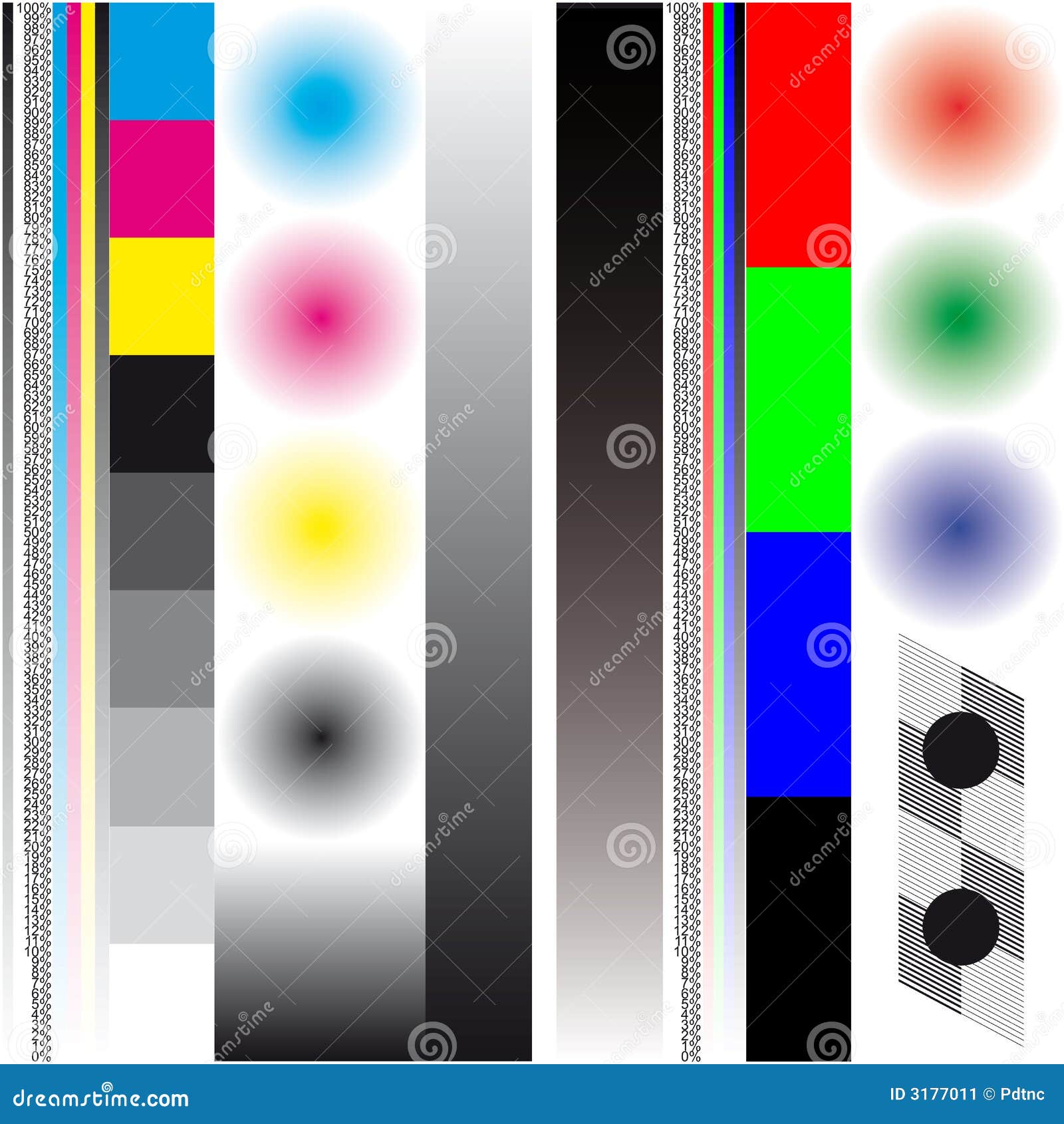 Colour Percentages Chart stock vector. Illustration of vector - 3177011