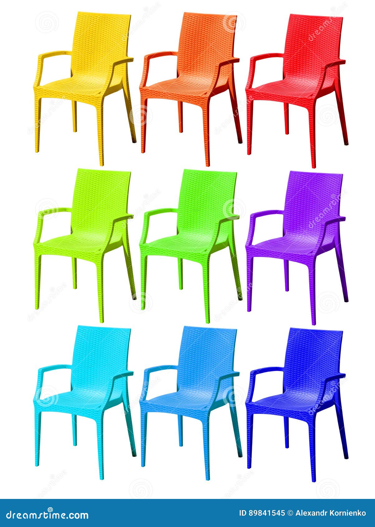 Colour plastic chair stock image. Image of chair, object - 89841545