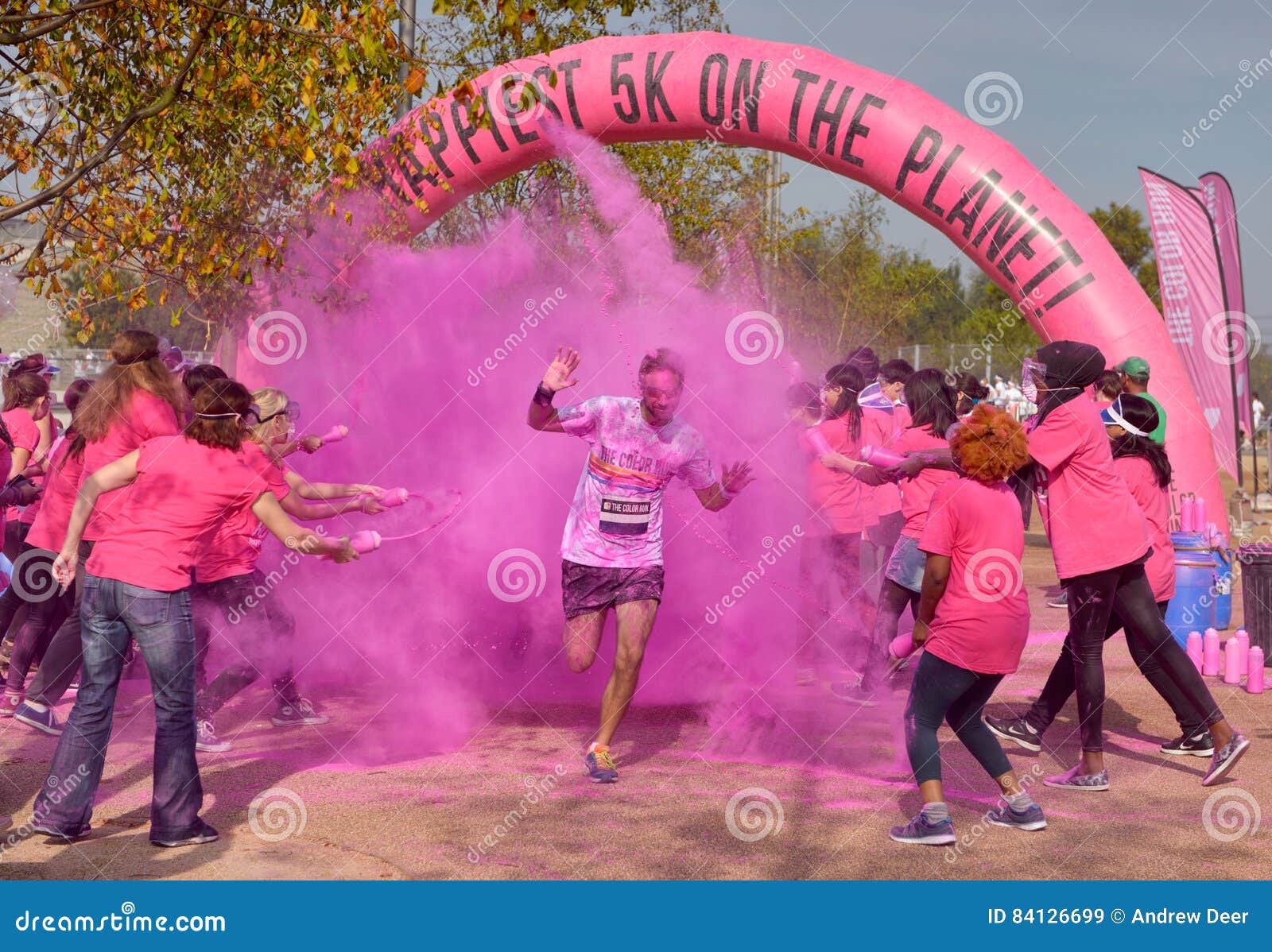 The Colour Run, London Docklands, September 2014 Editorial Stock Image ...