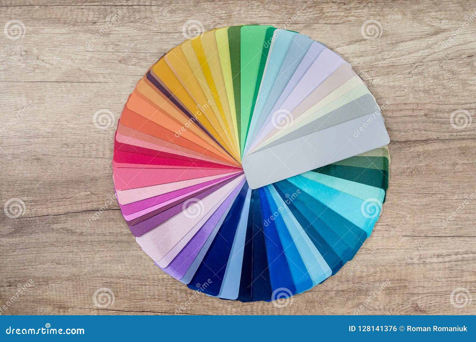 Colour Samples Decomposed in Circle Stock Photo - Image of design ...