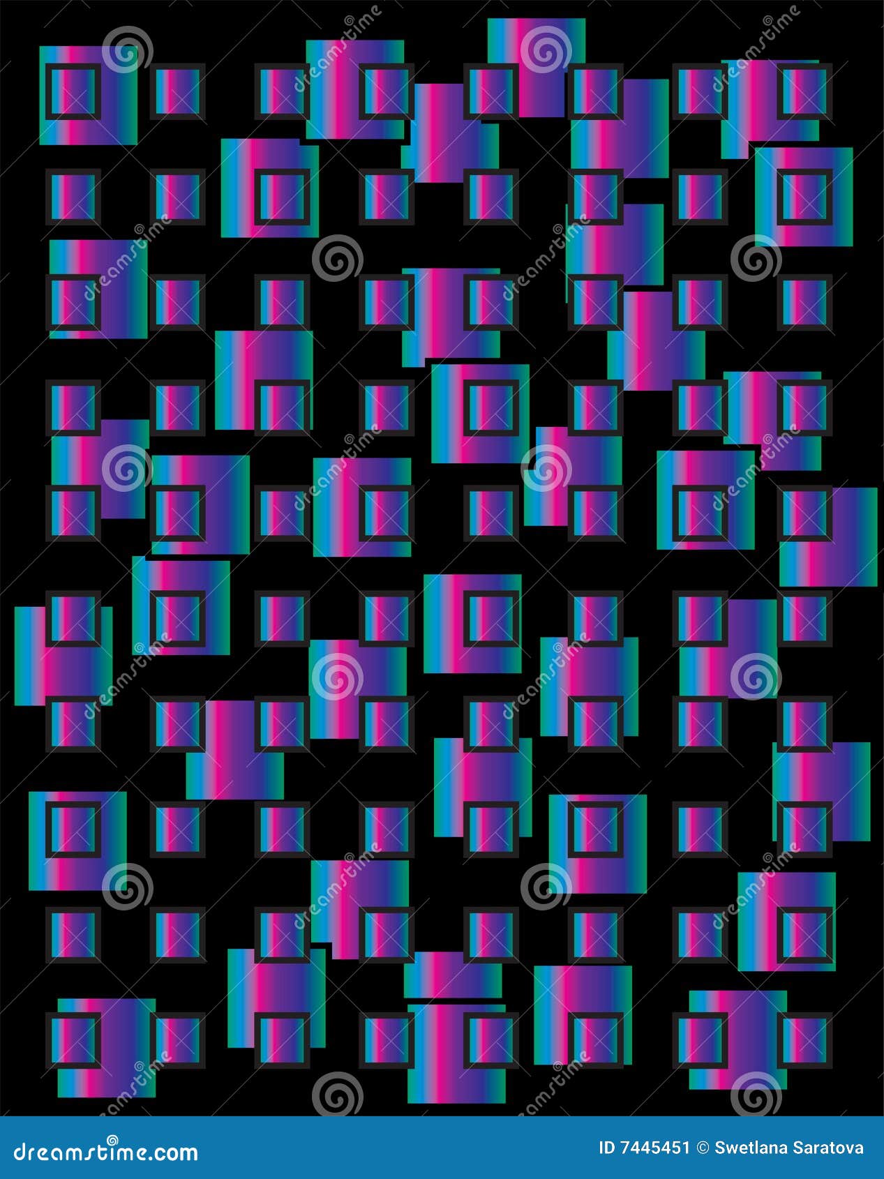 Colour small squares. stock vector. Illustration of tile - 7445451