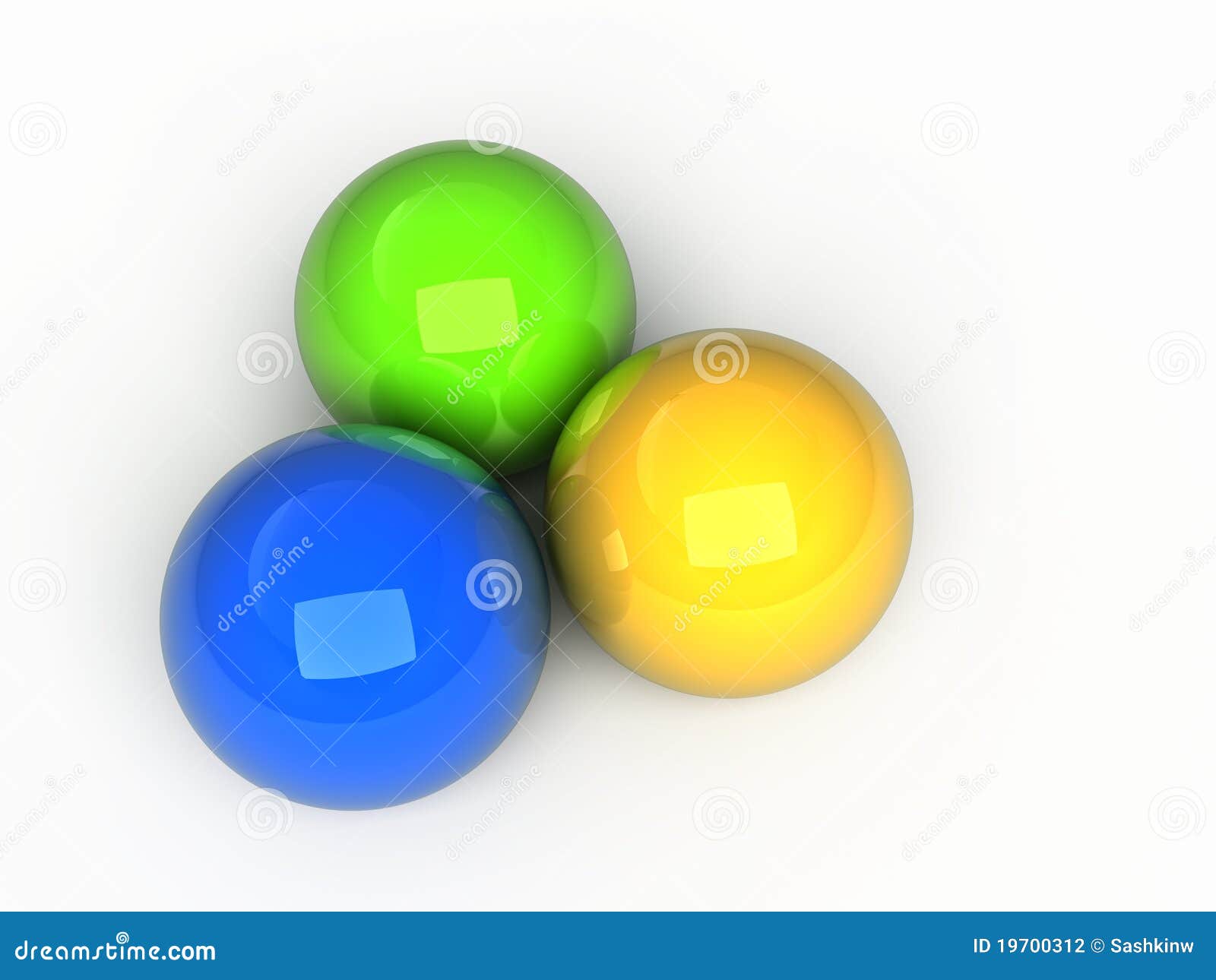 Colour spheres stock illustration. Illustration of render - 19700312
