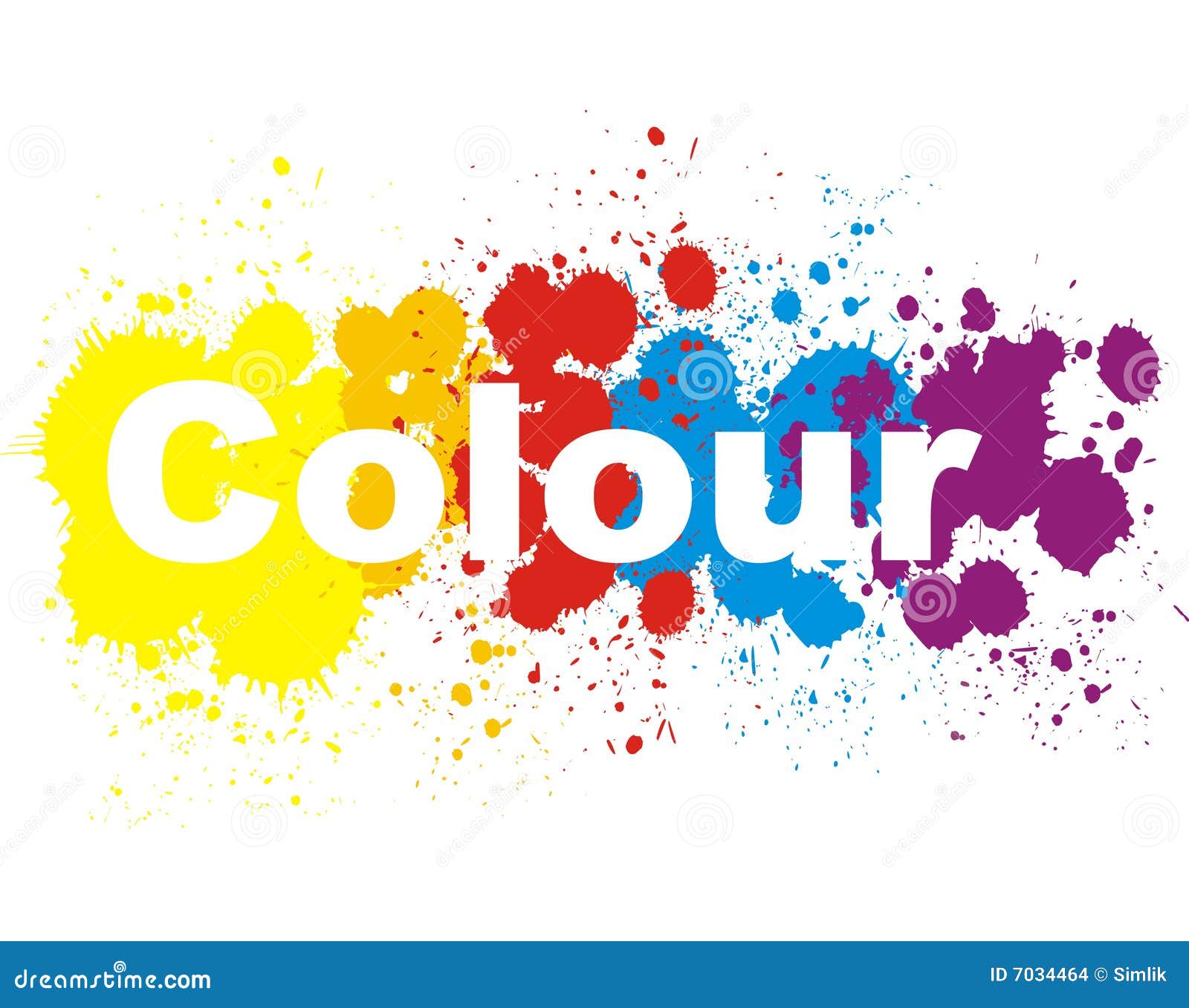 Colour splashes stock vector. Illustration of effect, droplet - 7034464