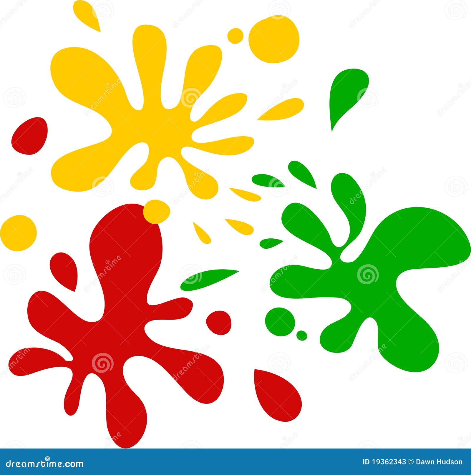 Colour Splats stock illustration. Illustration of stain - 19362343