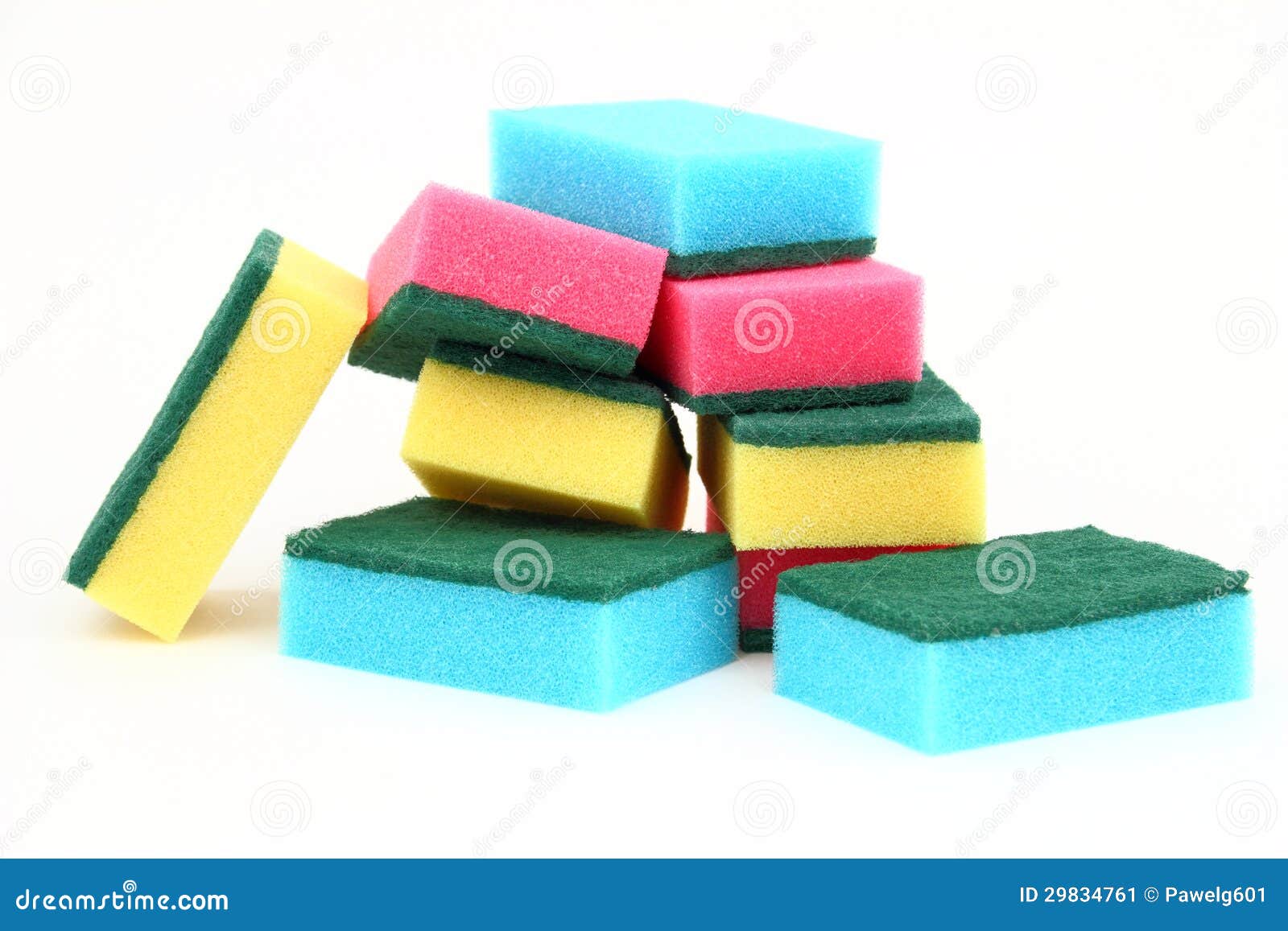 Colour sponge stock image. Image of blue, household, cleaner - 29834761