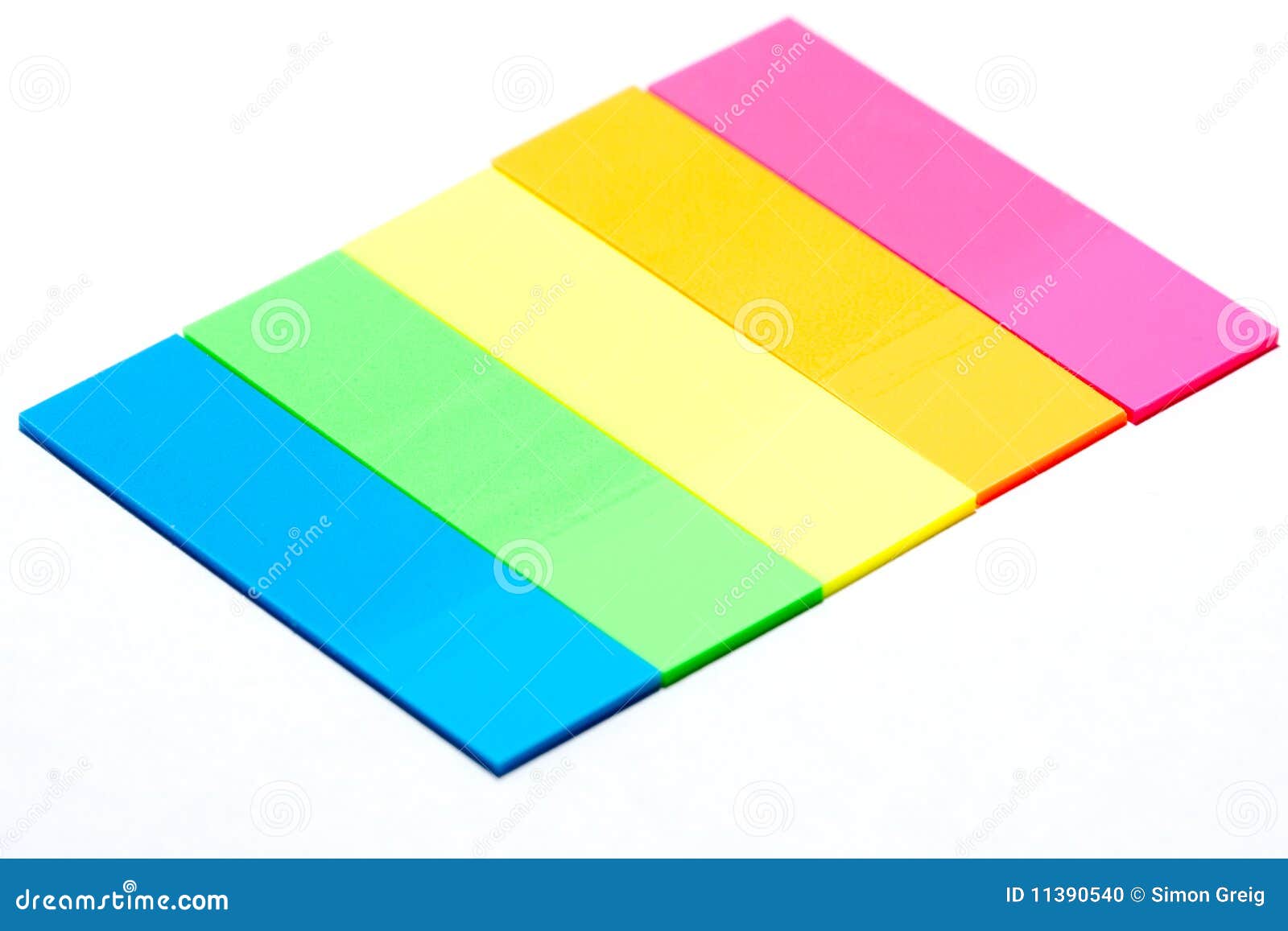 Colour Strips stock photo. Image of white, office, stationary - 11390540