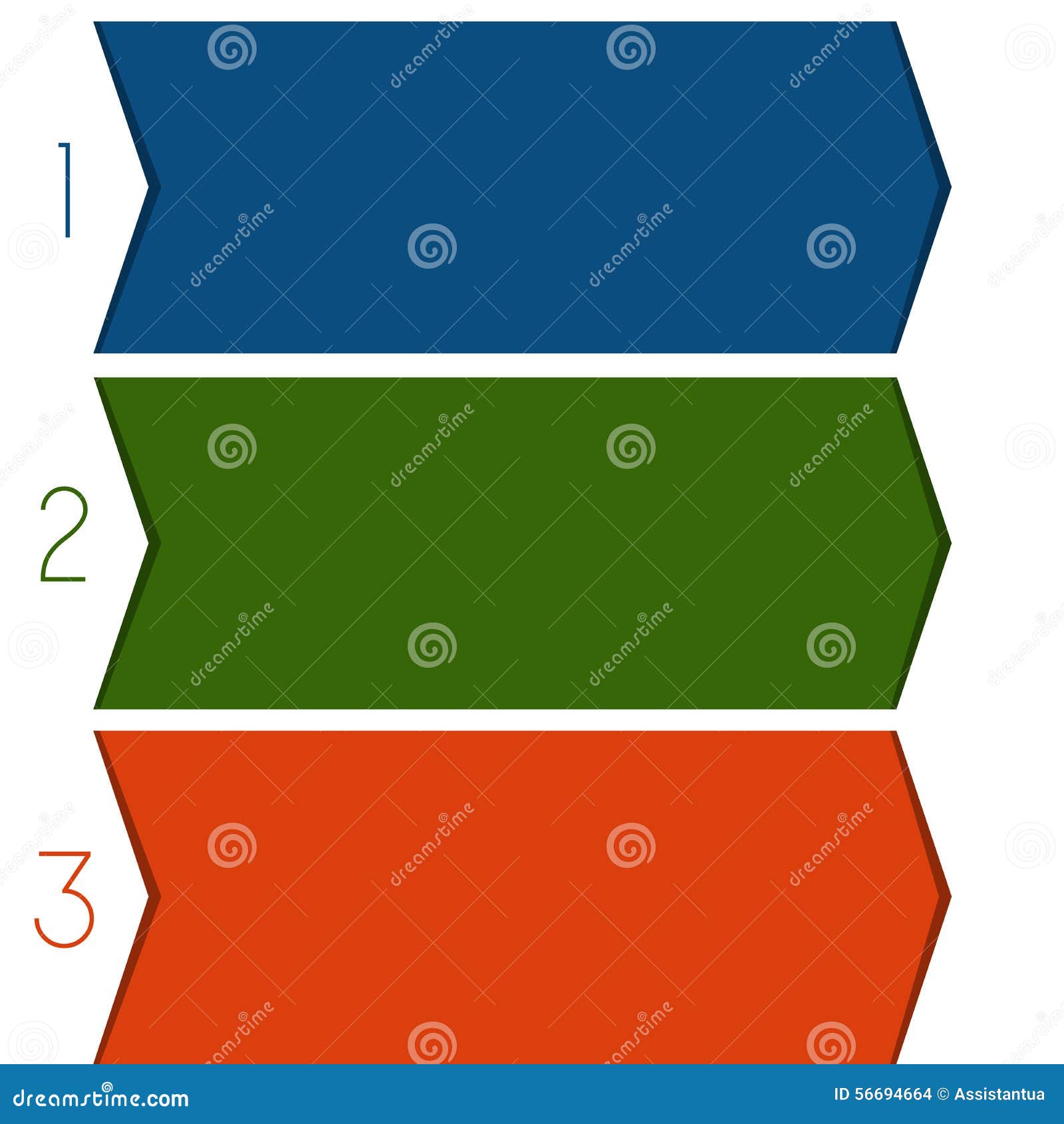 3 colour strips arrows stock illustration. Illustration of graphic ...