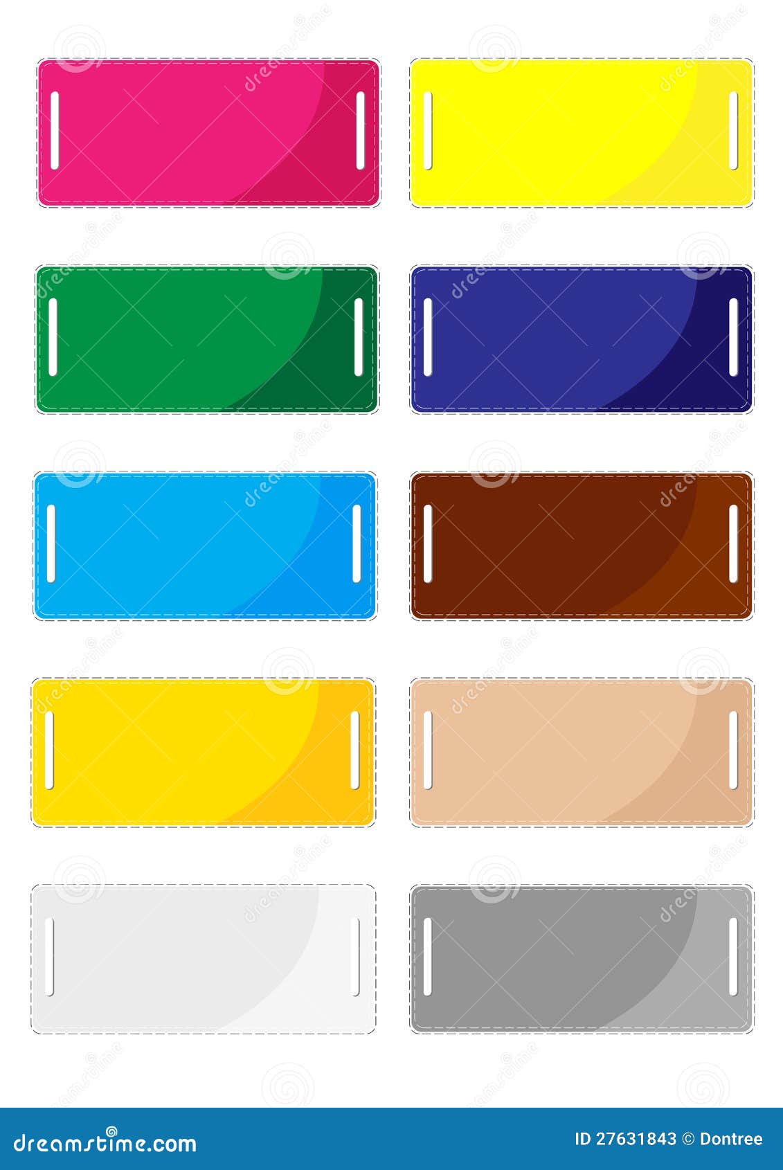 Colour of tag stock illustration. Illustration of gift - 27631843