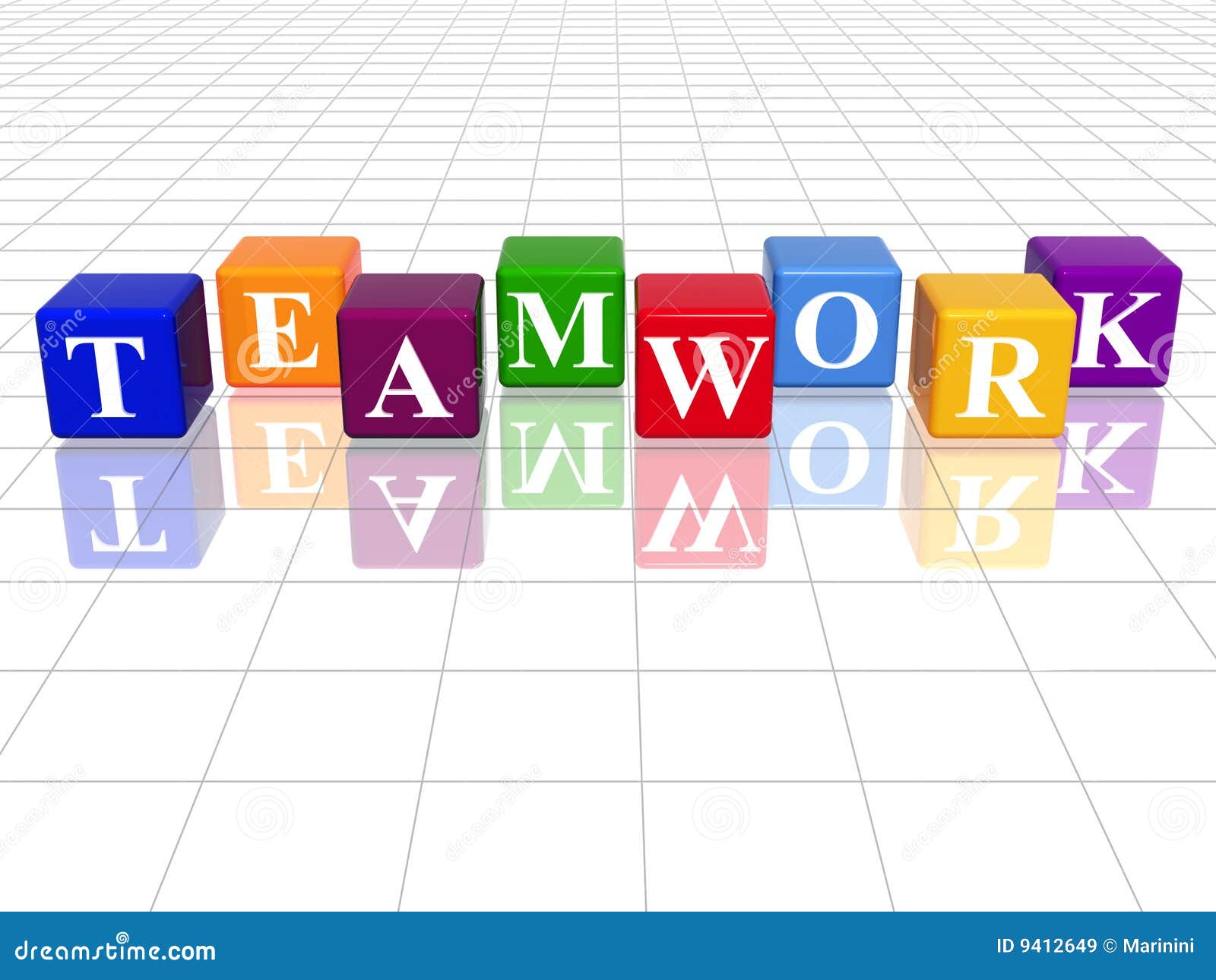 Colour teamwork stock illustration. Illustration of competence - 9412649