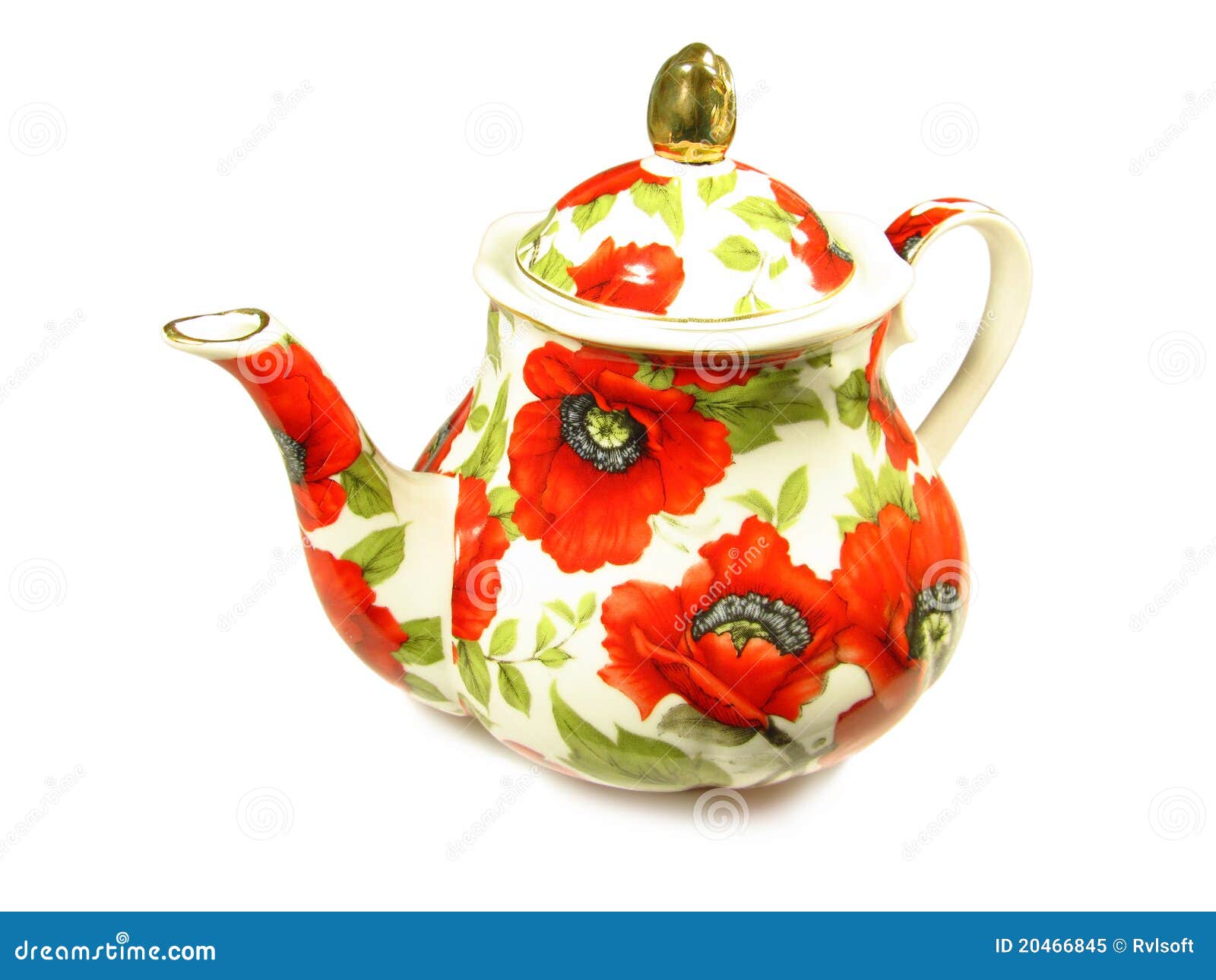 Colour teapot stock image. Image of china, isolated, closeup - 20466845