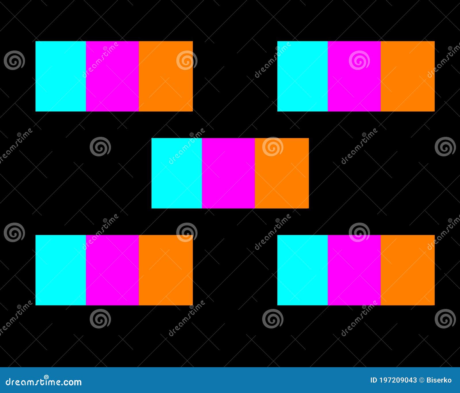 Colour test chart stock image. Image of design, blue - 197209043