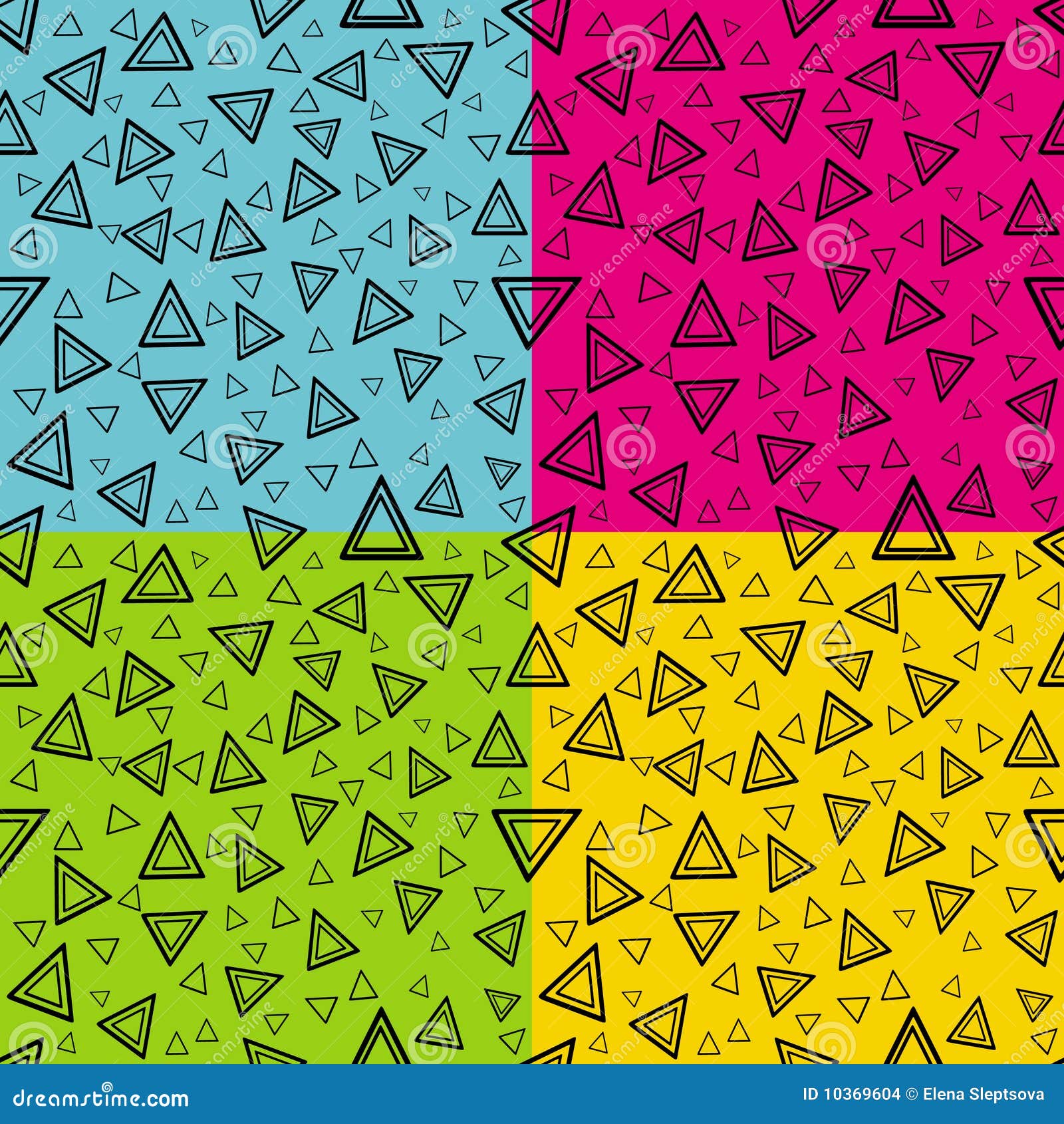 Colour triangle stock vector. Illustration of decorative - 10369604