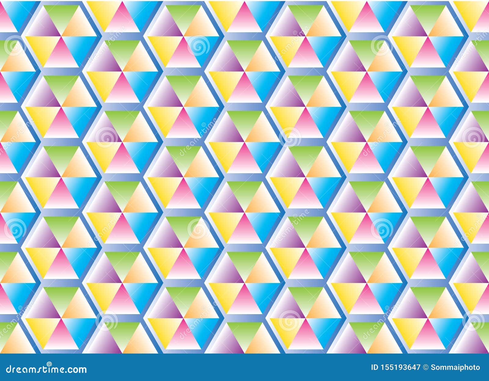 The Colour of Triangle Pattern Stock Vector - Illustration of geometric ...