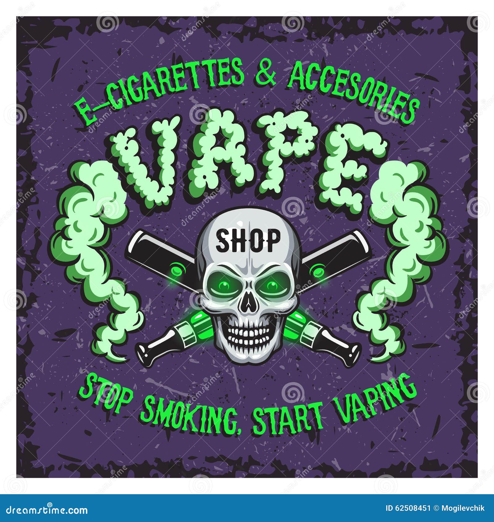 Vector Vape Icons Elements Set Stock Illustration | CartoonDealer.com ...