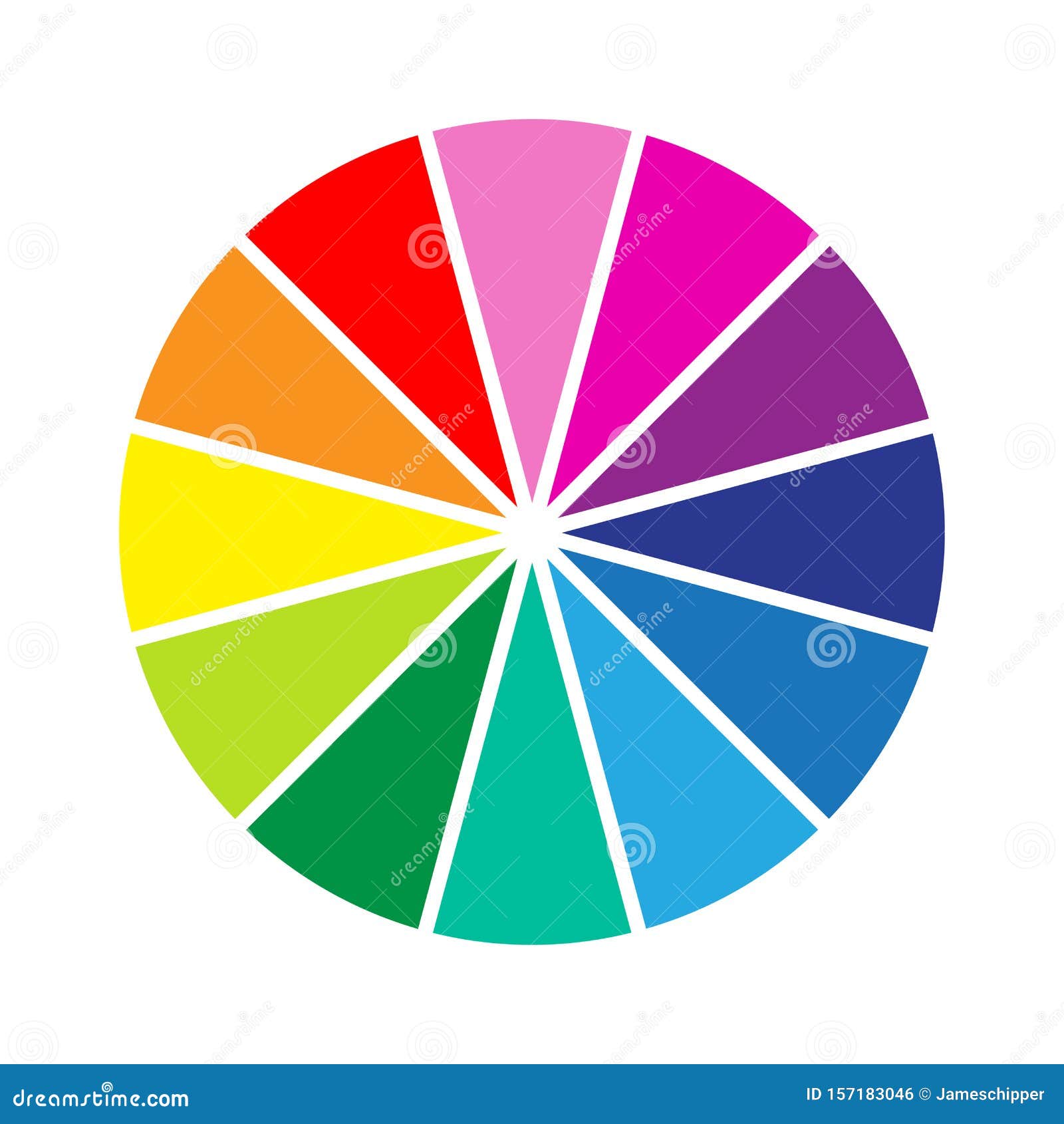 A Colour wheel stock illustration. Illustration of creativity - 157183046