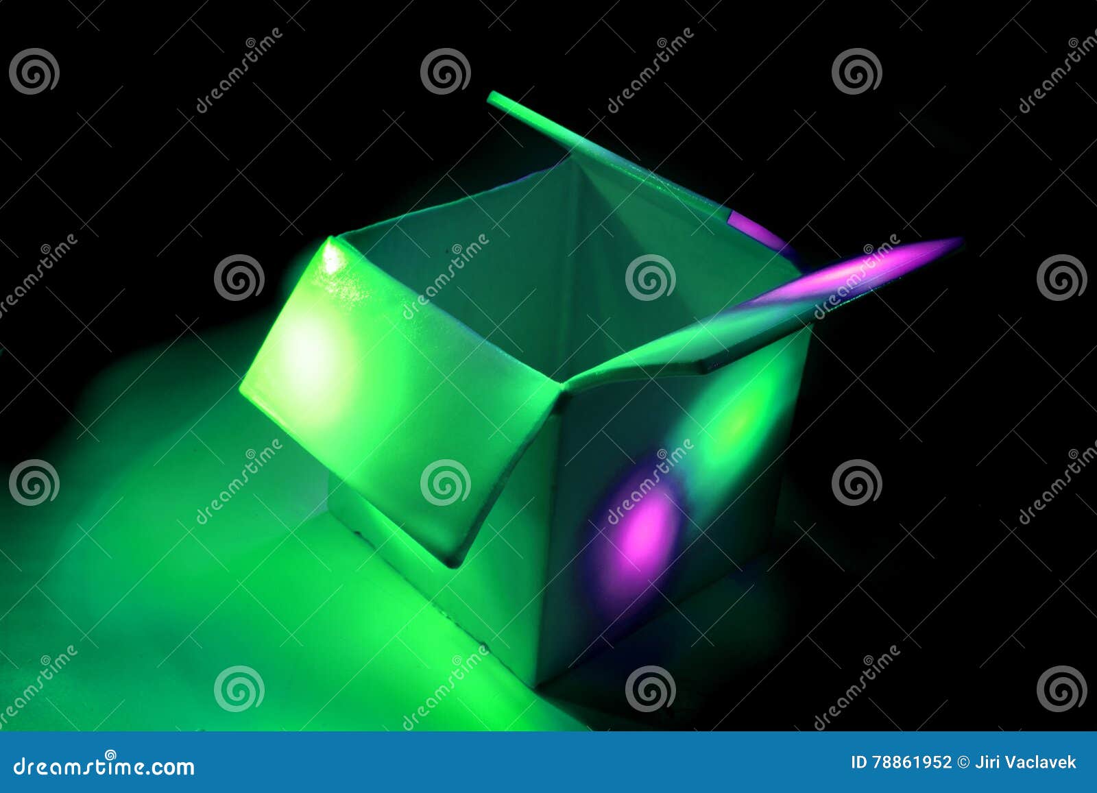 Colourbox - Color Box in the Dark Stock Photo - Image of blank, soft ...