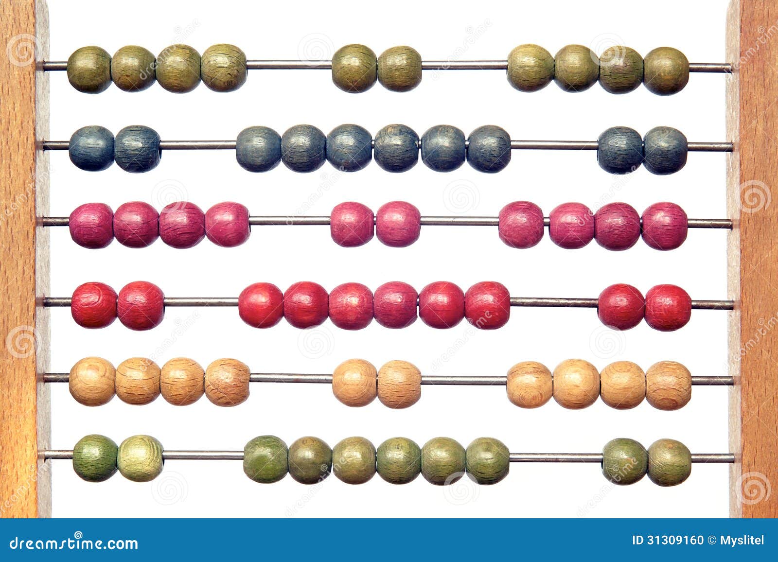 Coloured abacus stock photo. Image of elementary, back - 31309160