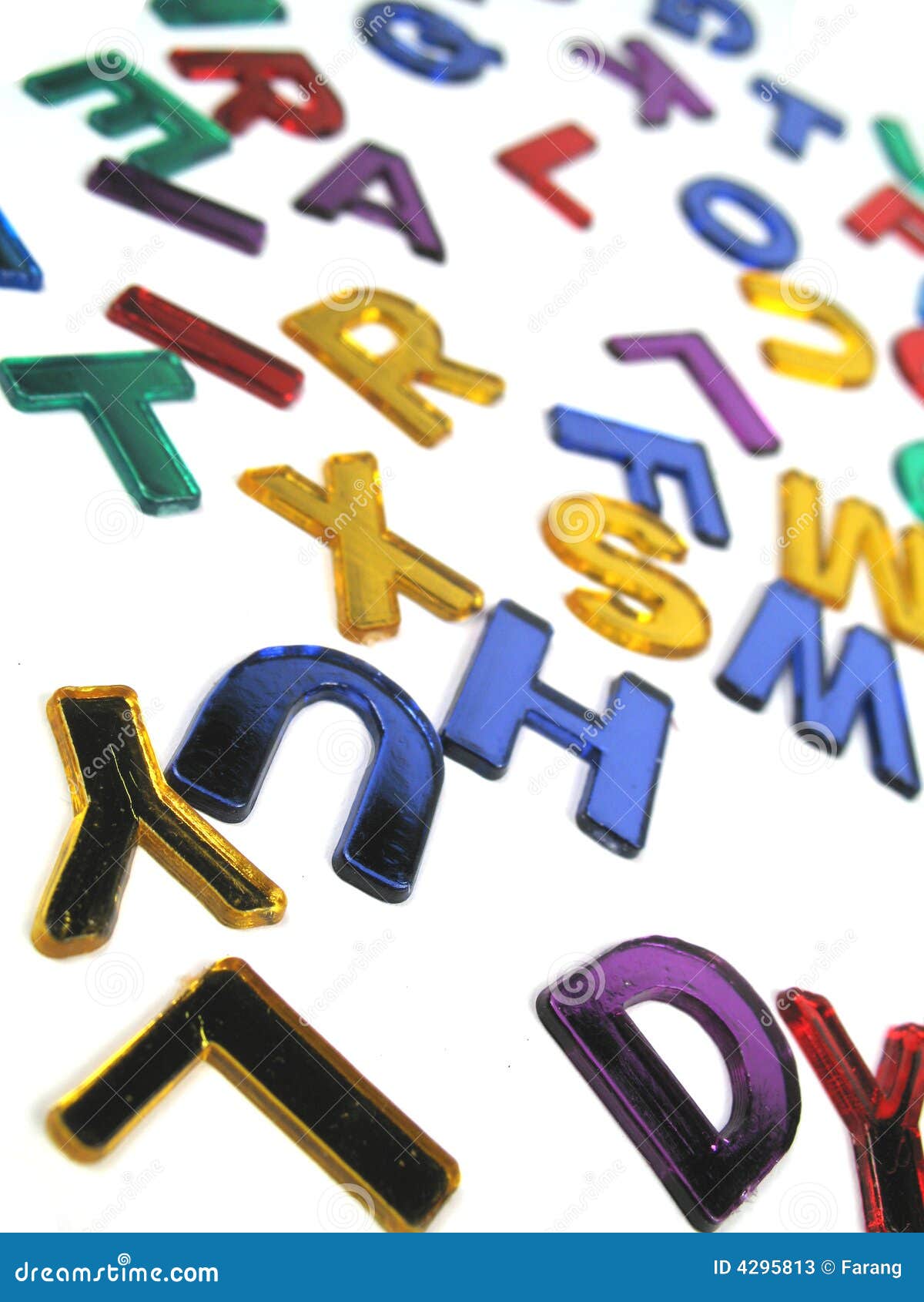 Coloured alphabet stock image. Image of colours, school - 4295813