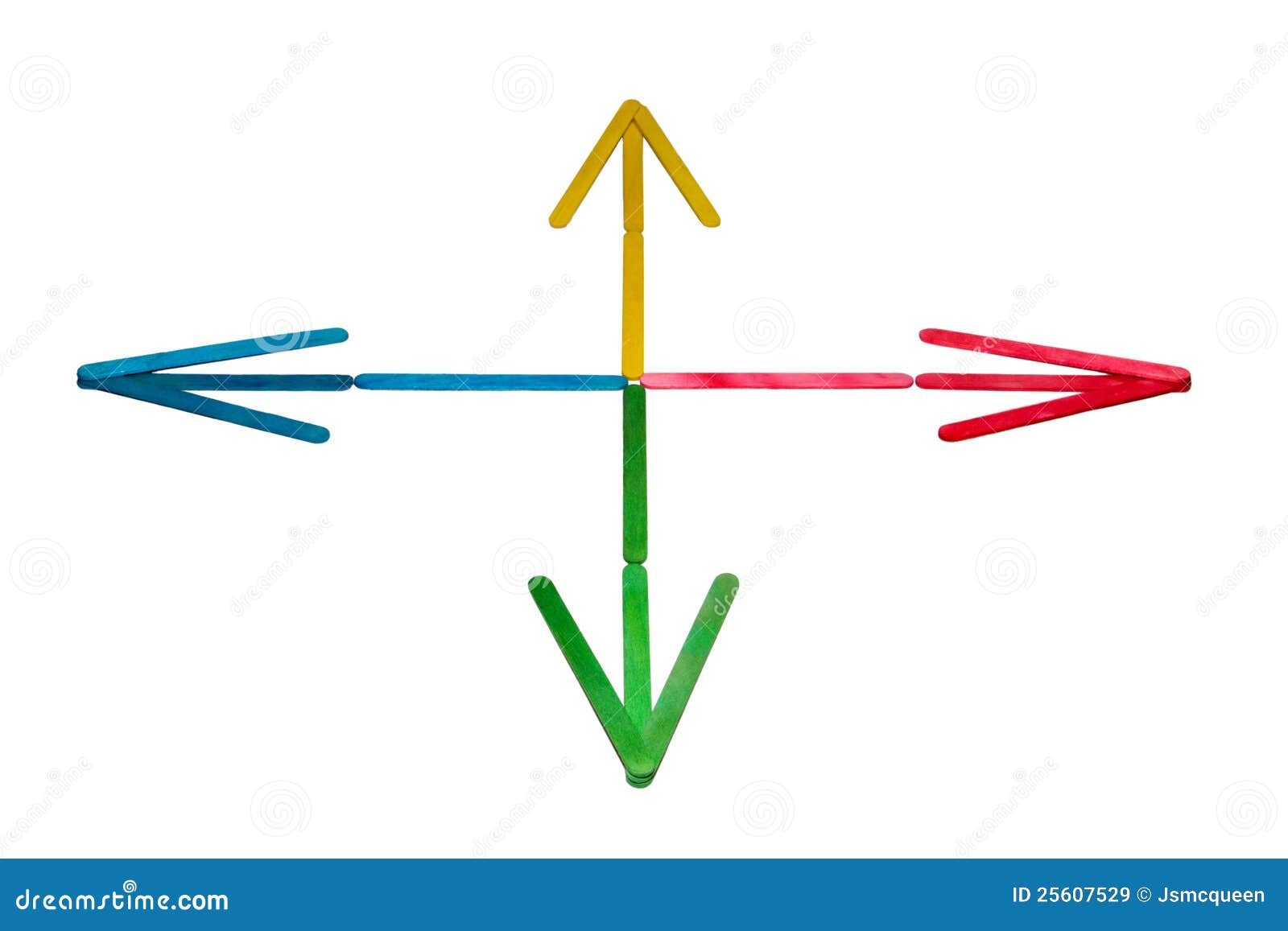 Coloured Arrows stock image. Image of blue, point, color - 25607529