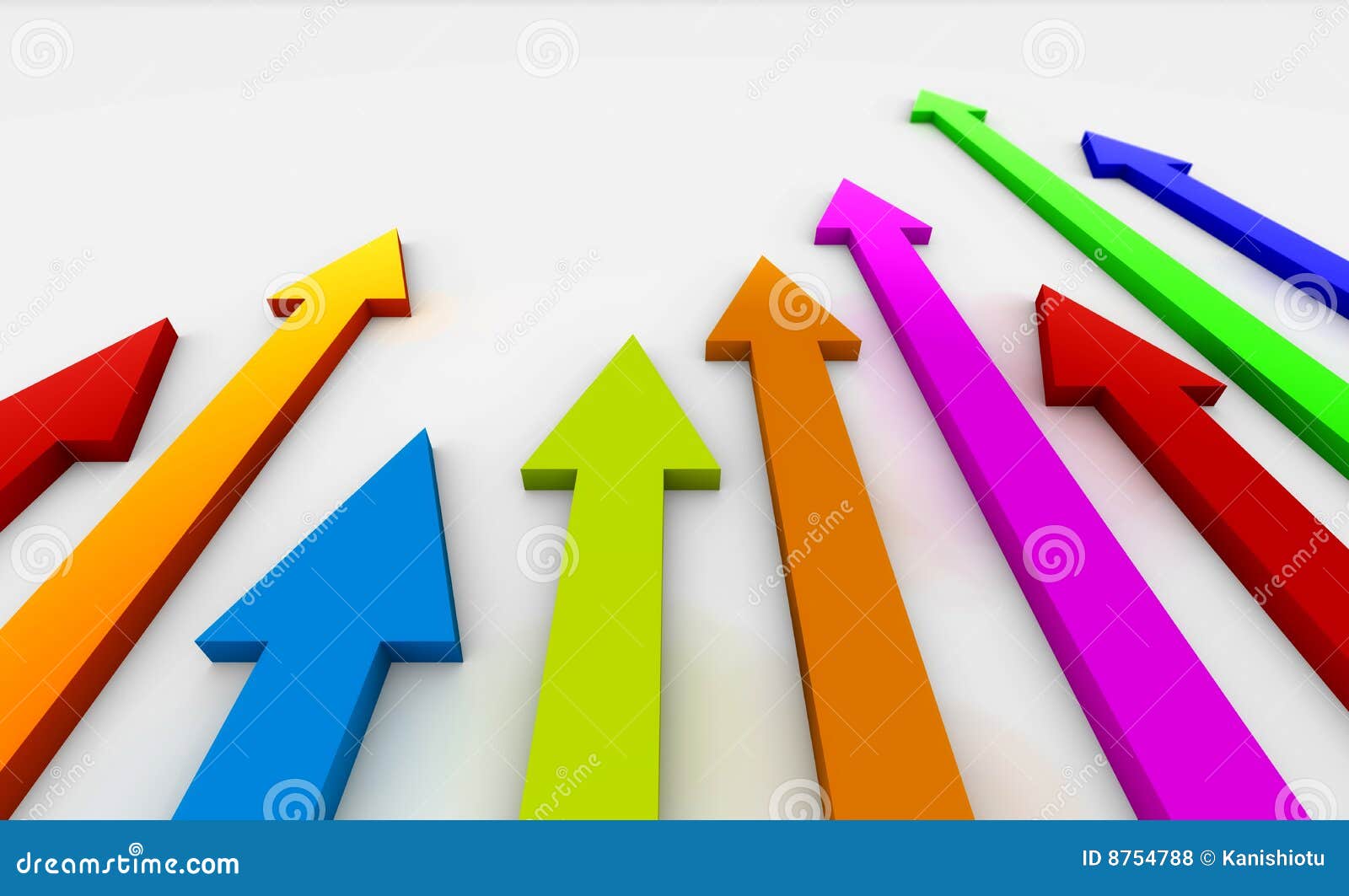 Coloured arrows stock illustration. Illustration of business - 8754788