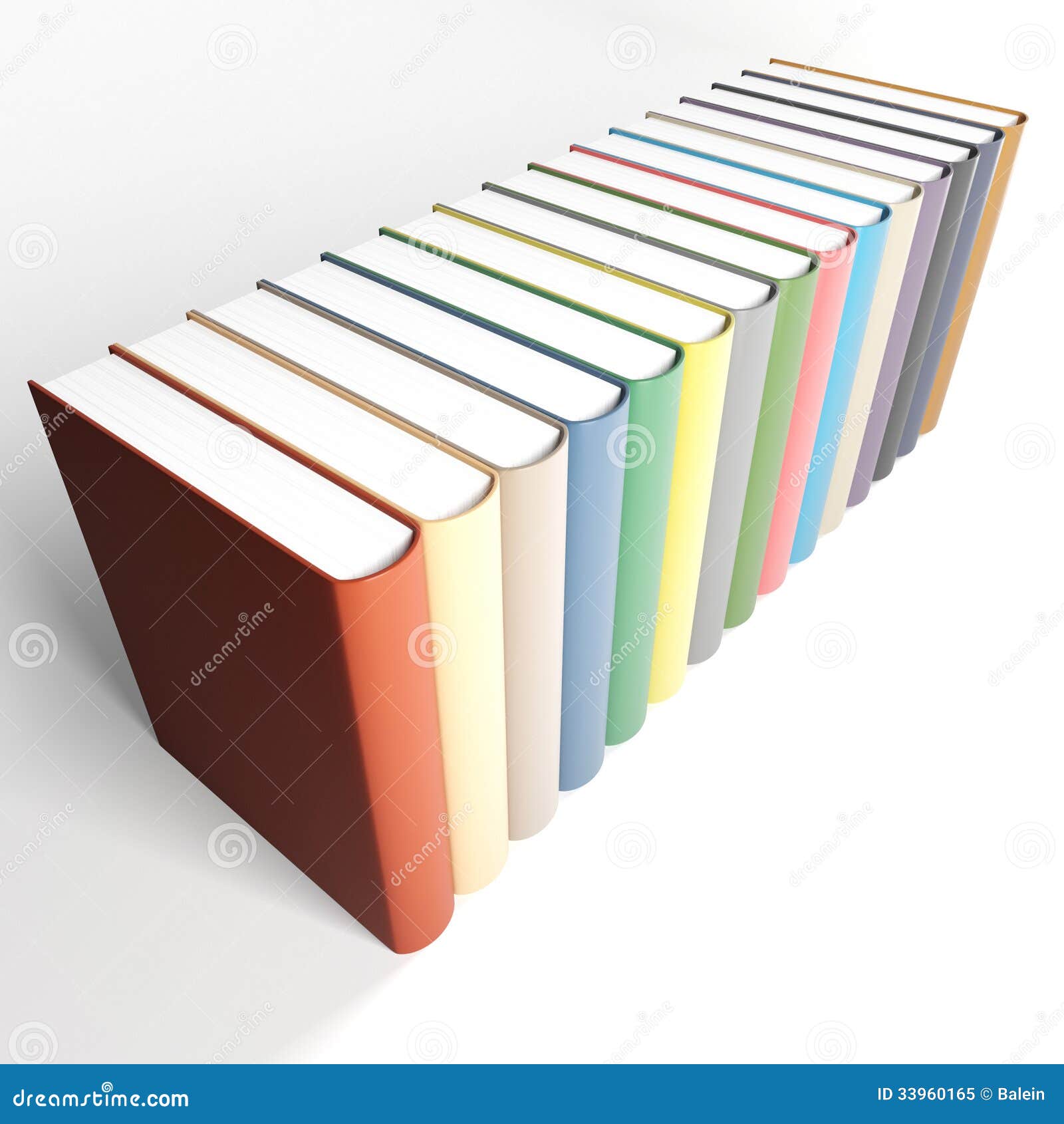 Coloured books stock illustration. Illustration of mathematics - 33960165