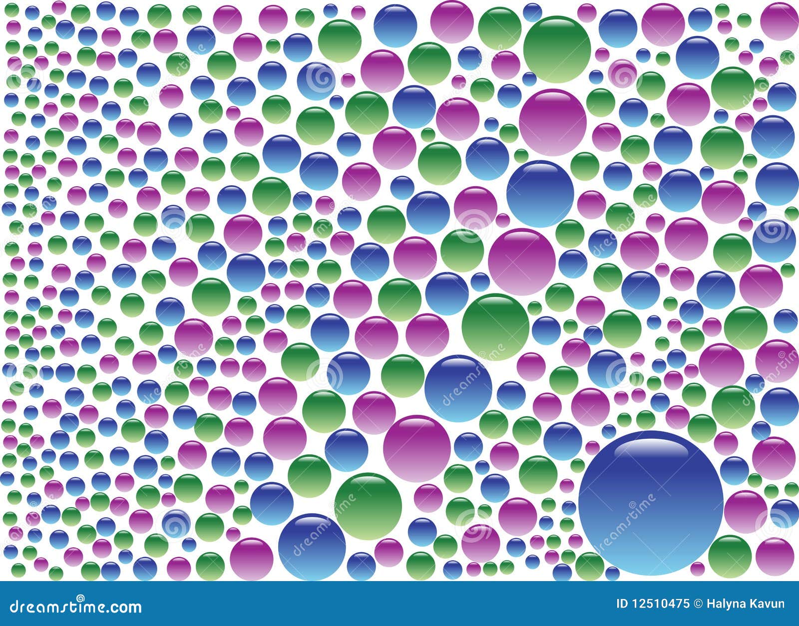 Coloured Bubbles stock vector. Illustration of color - 12510475