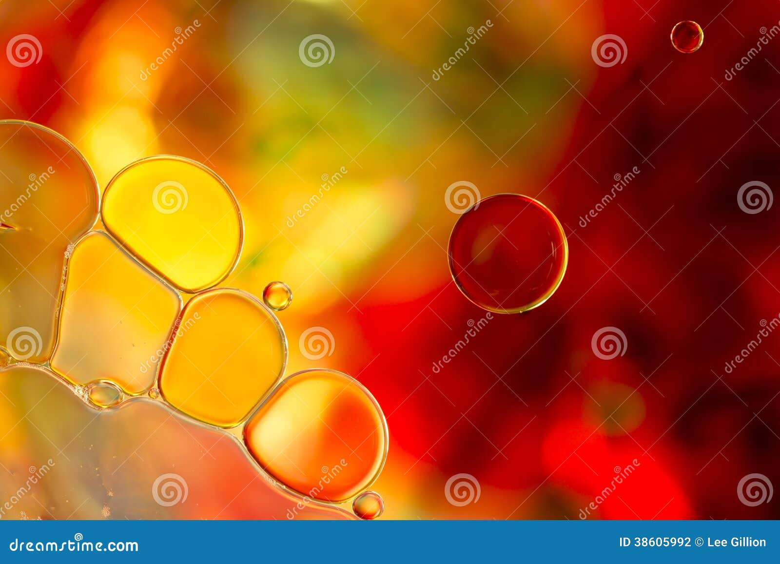 Coloured Bubbles on Water Surface Stock Photo - Image of grease, drink ...