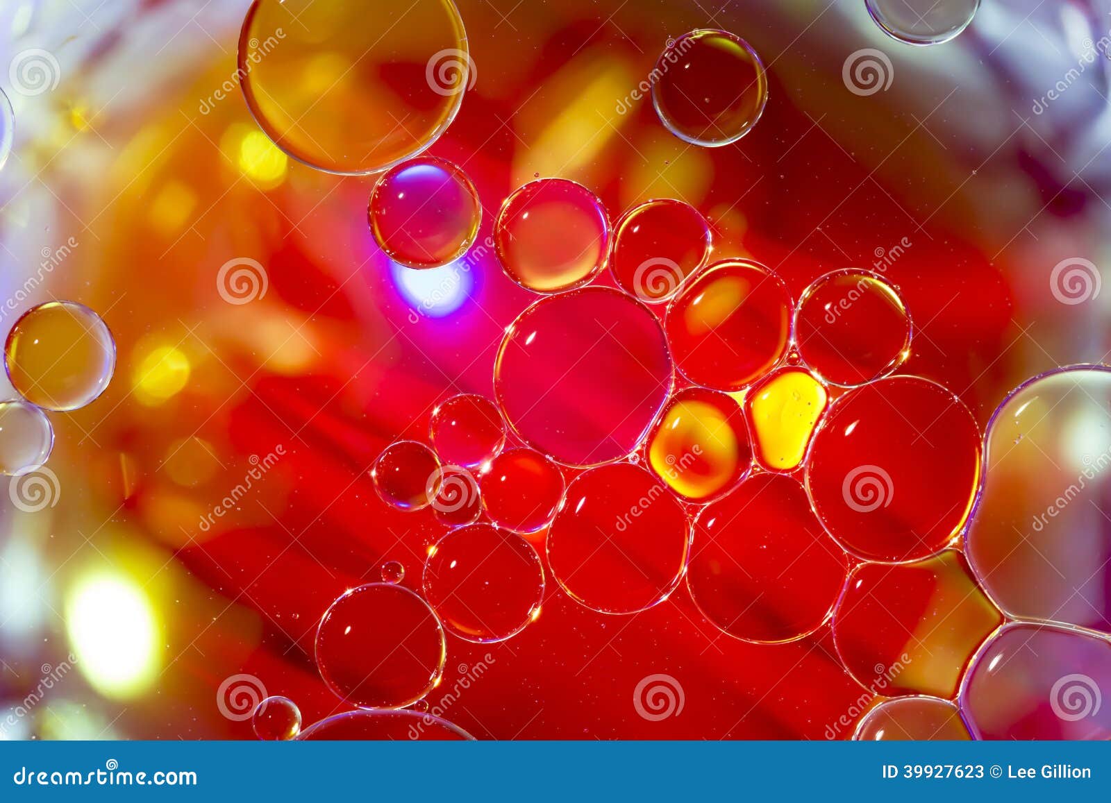Coloured Bubbles On Water Surface: Globules Royalty-Free Stock ...
