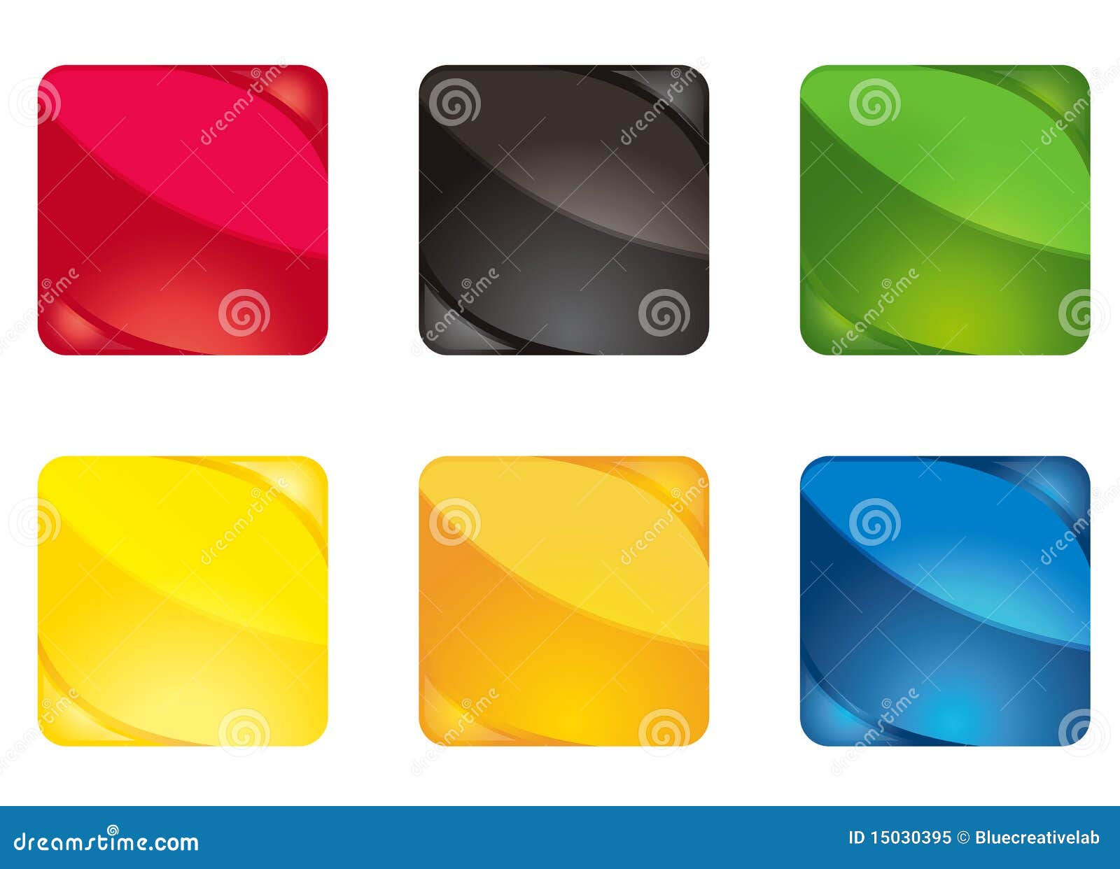 Coloured buttons 2 stock vector. Illustration of colorful - 15030395