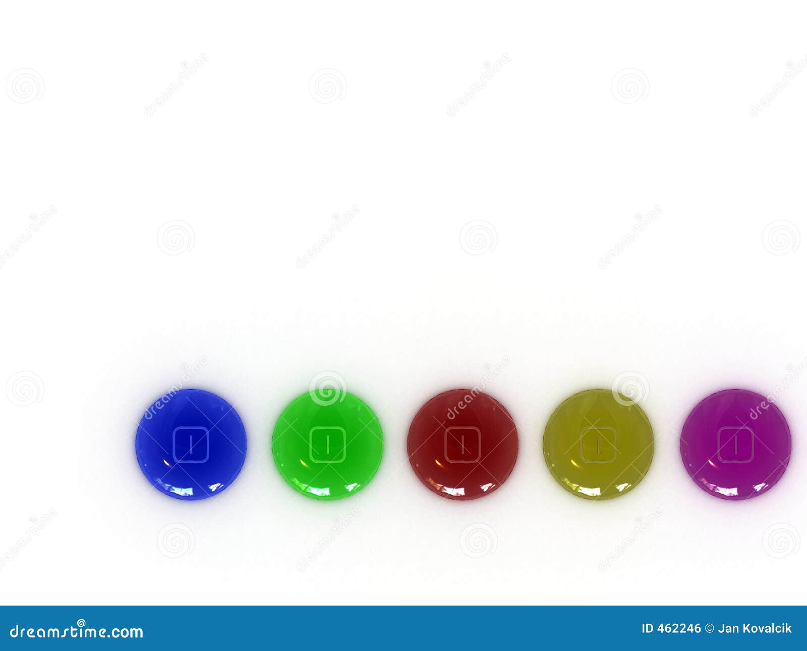 Coloured buttons stock photo. Image of graphic, green, rendered - 462246