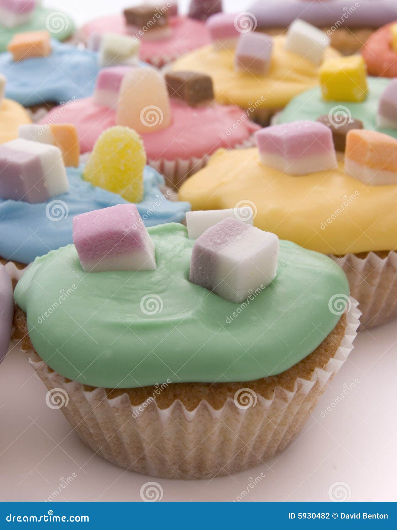 Coloured cakes stock photo. Image of party, celebrate - 5930482